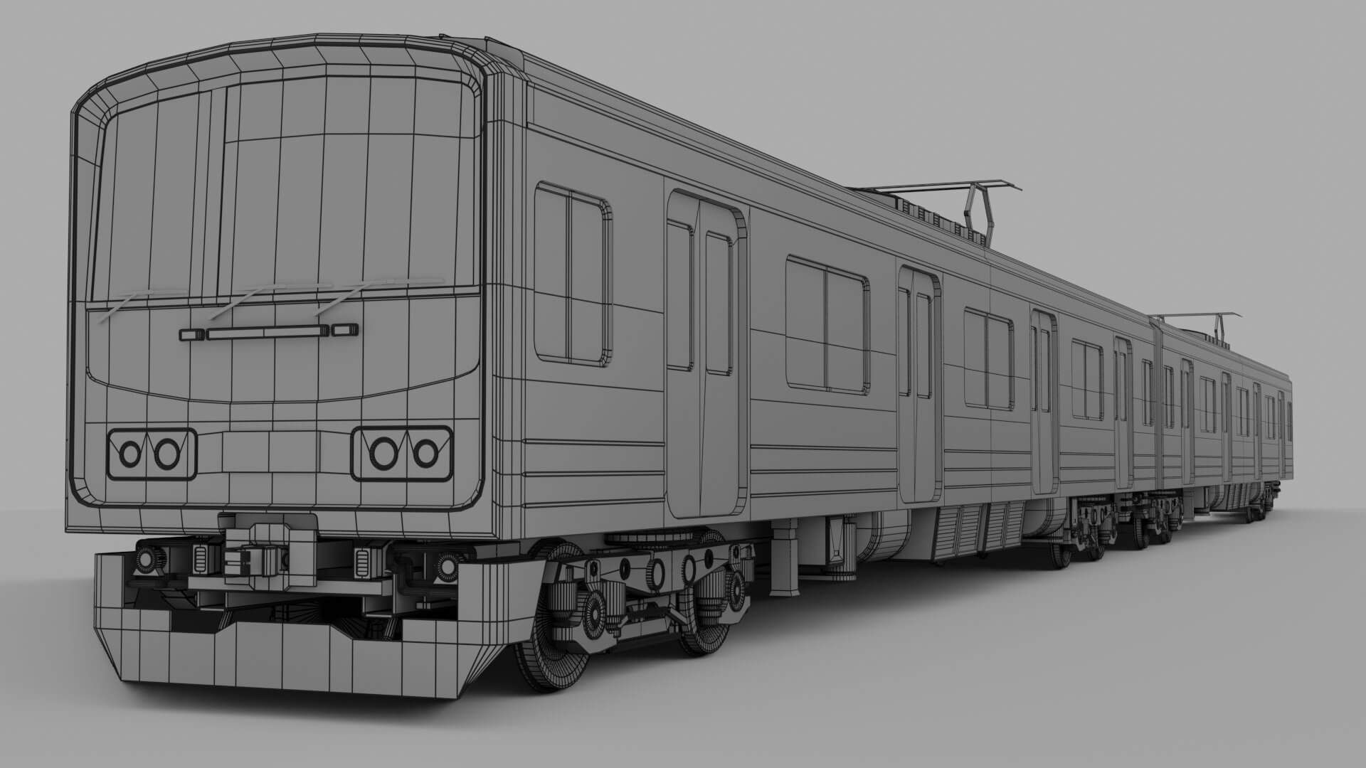 Commuter Train - 3D Model by Agungkuncoro