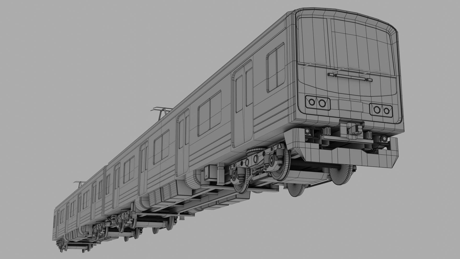 Commuter Train - 3D Model by Agungkuncoro