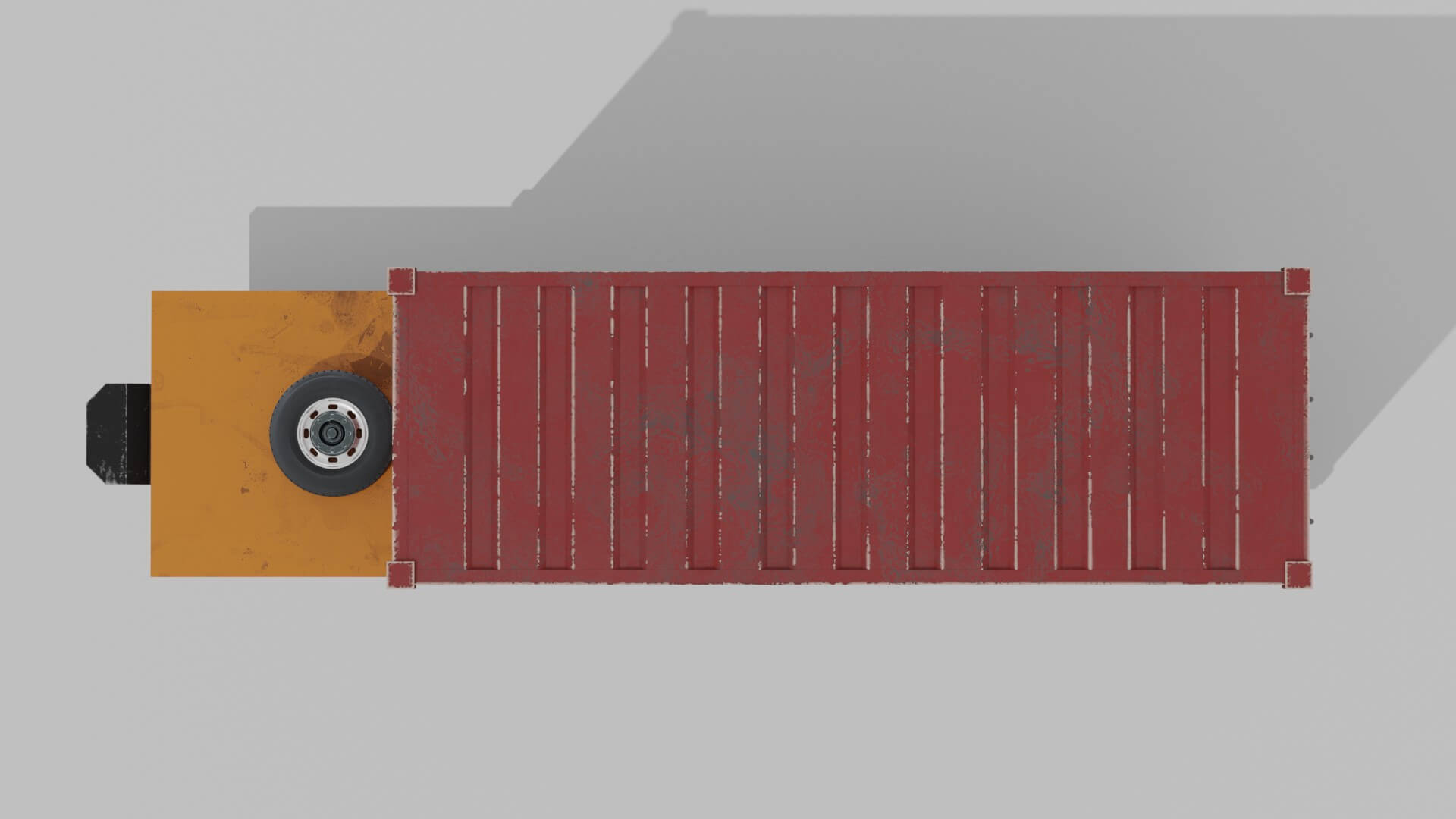 Container Trailer - 3D Model by Agungkuncoro