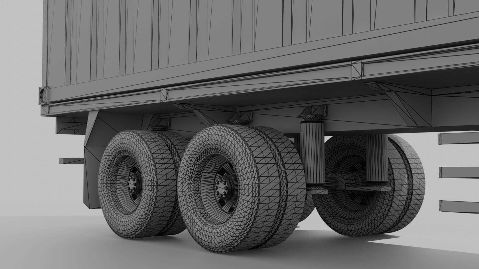 Container Trailer - 3D Model by Agungkuncoro