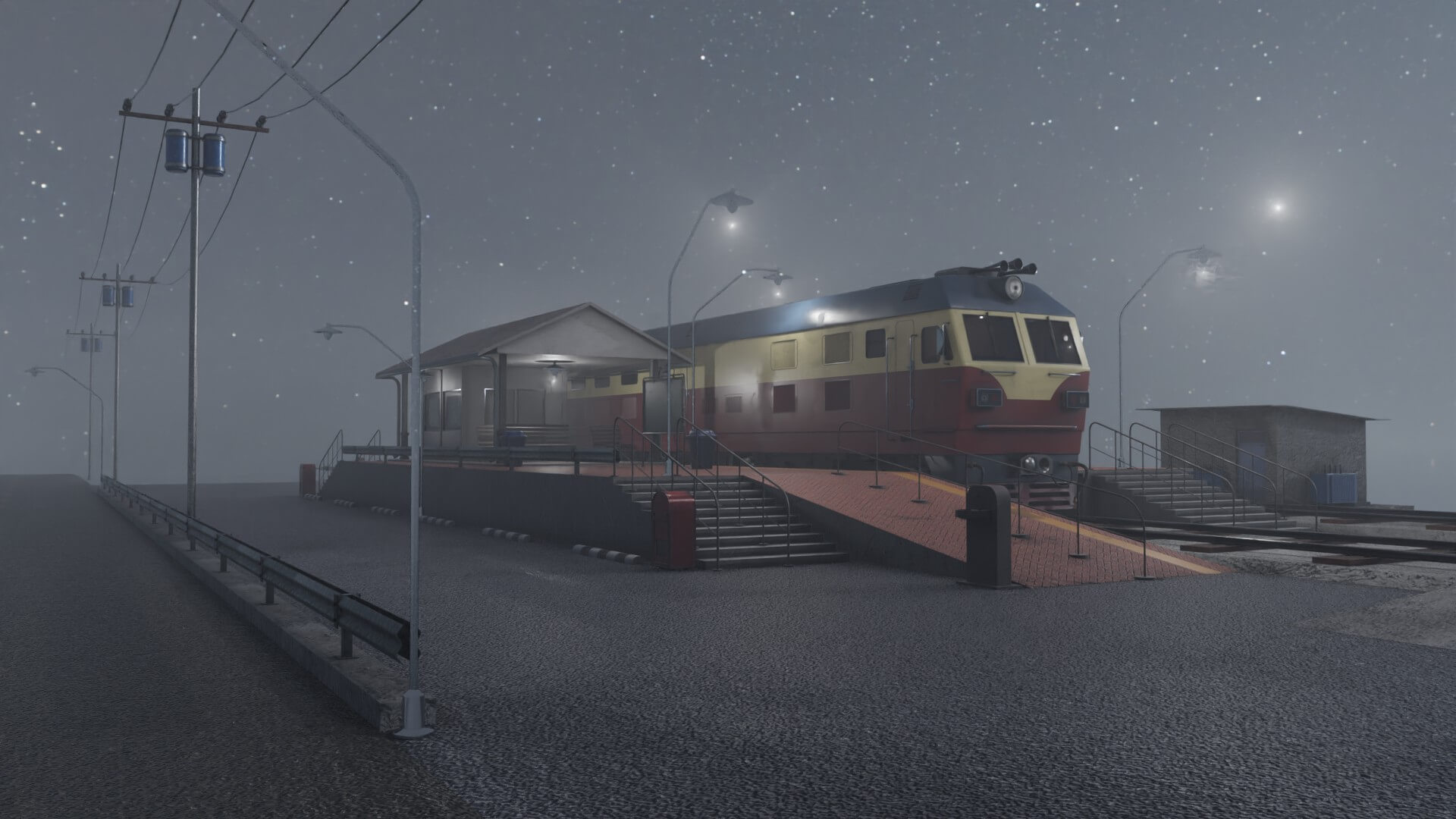 Diesel Locomotive CC 207 Low Poly 3D Model by Agungkuncoro