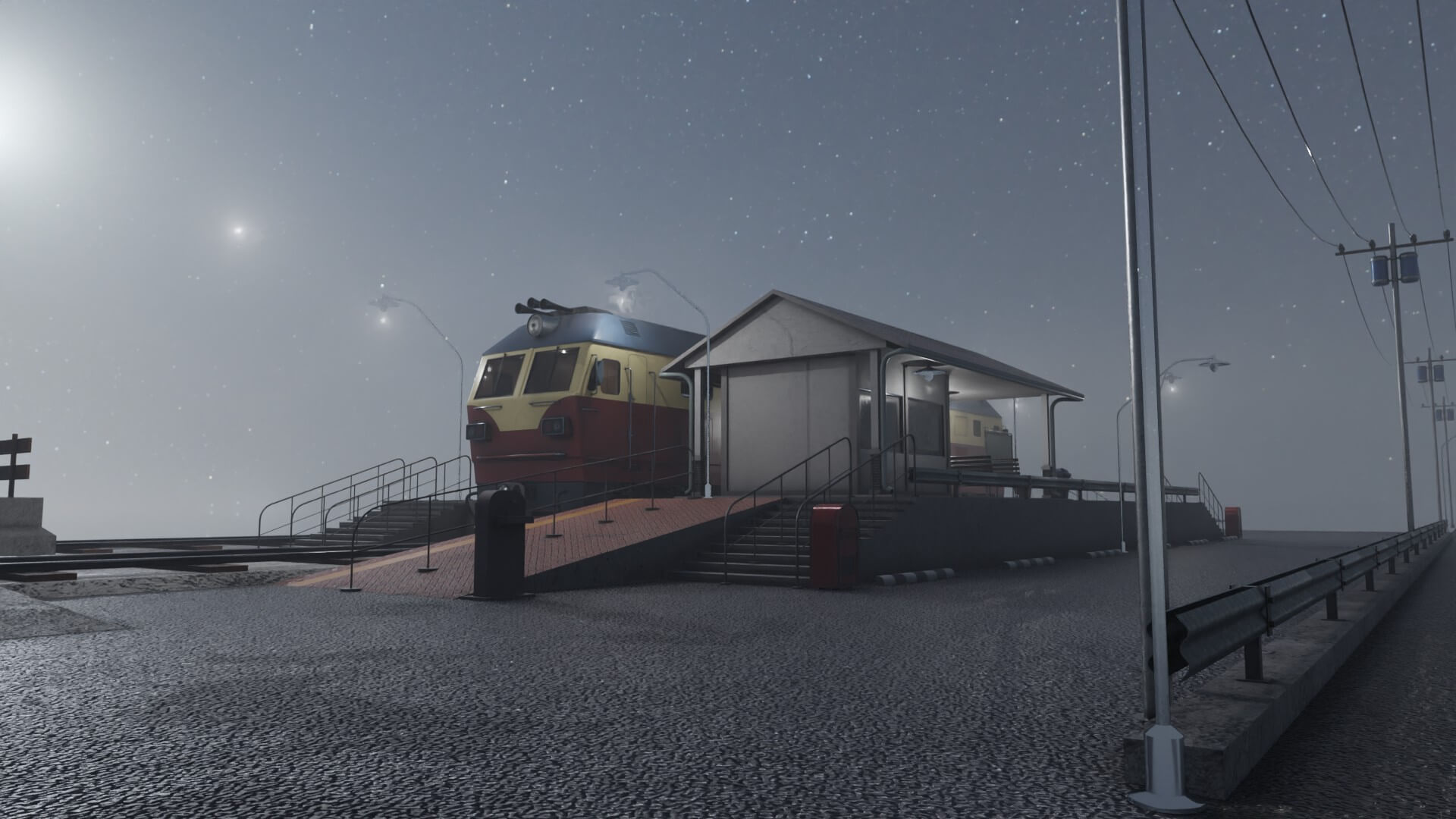 Diesel Locomotive CC 207 Low Poly 3D Model by Agungkuncoro