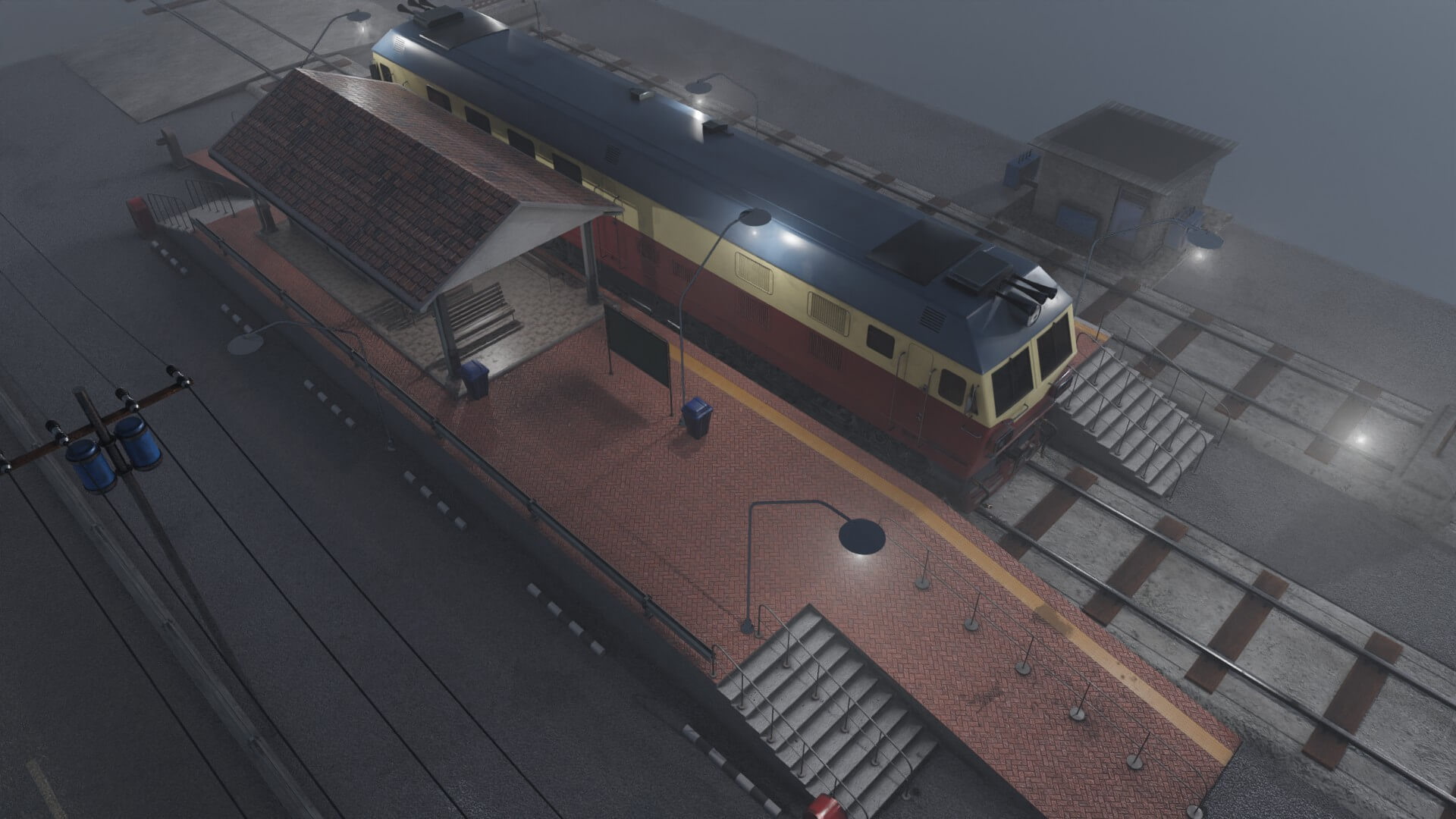 Diesel Locomotive CC 207 Low Poly 3D Model by Agungkuncoro