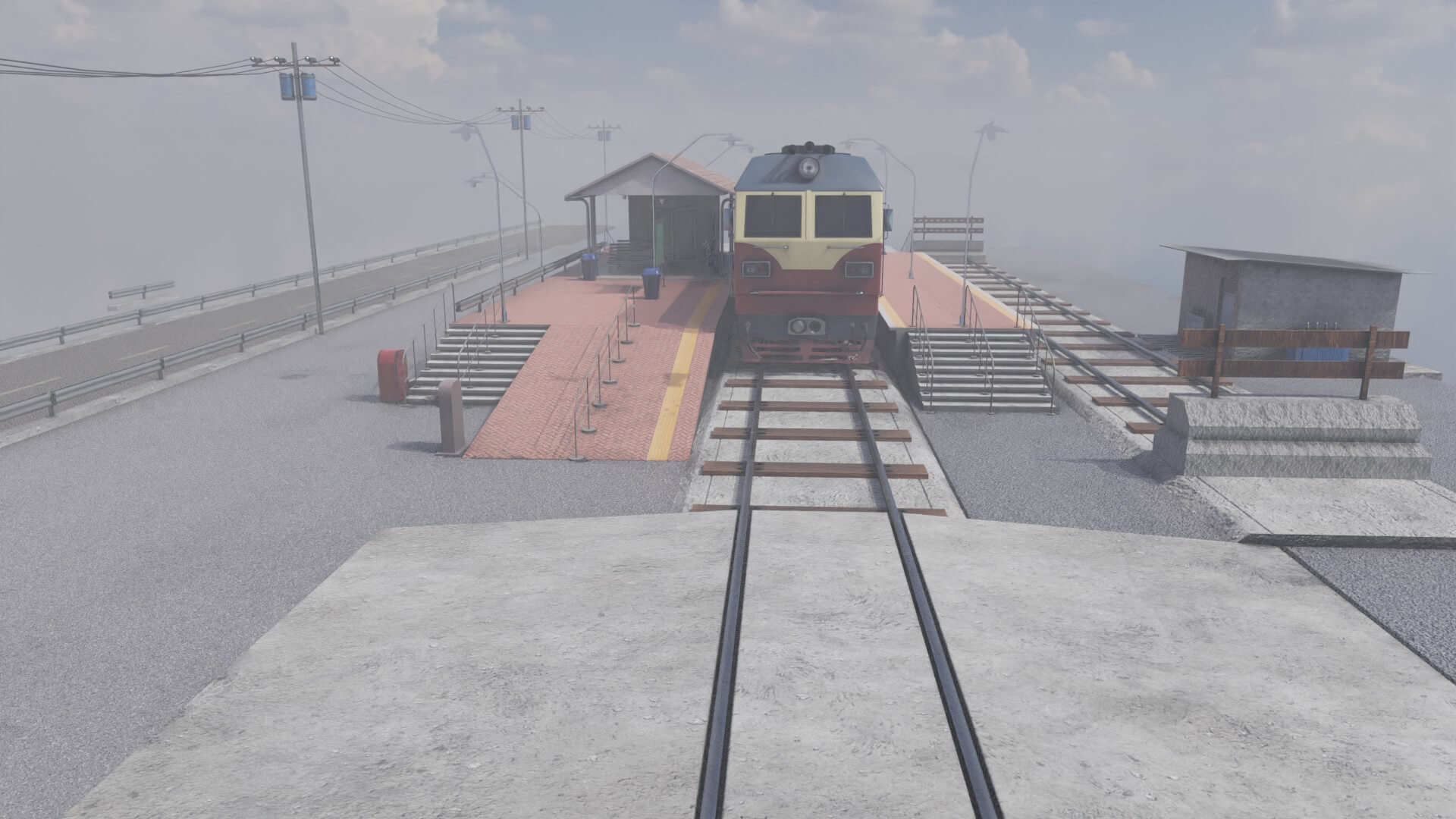 Diesel Locomotive CC 207 Low Poly 3D Model by Agungkuncoro