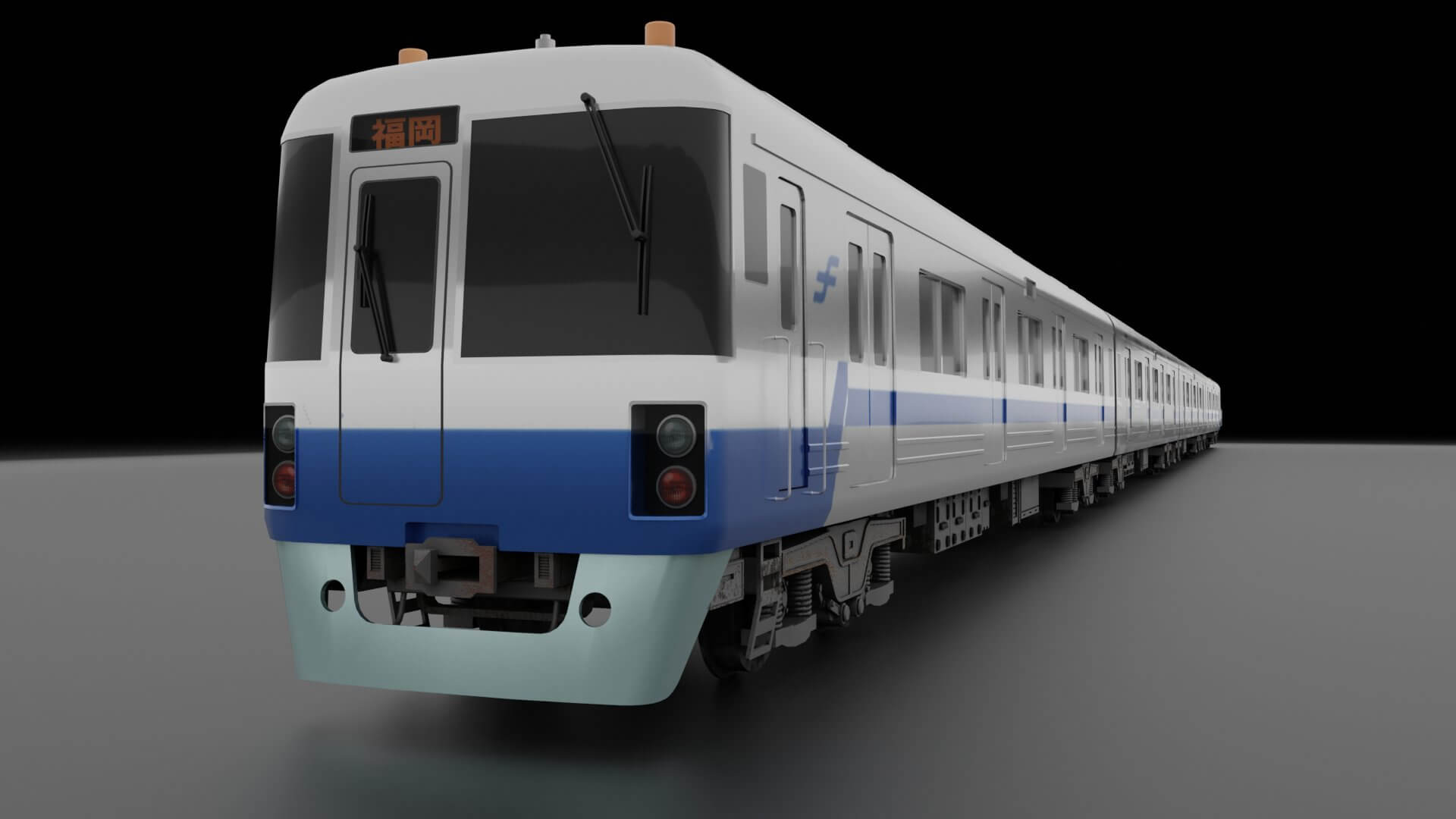 Japan Train Fukuoka Subway 1000 - 3D Model by Agungkuncoro