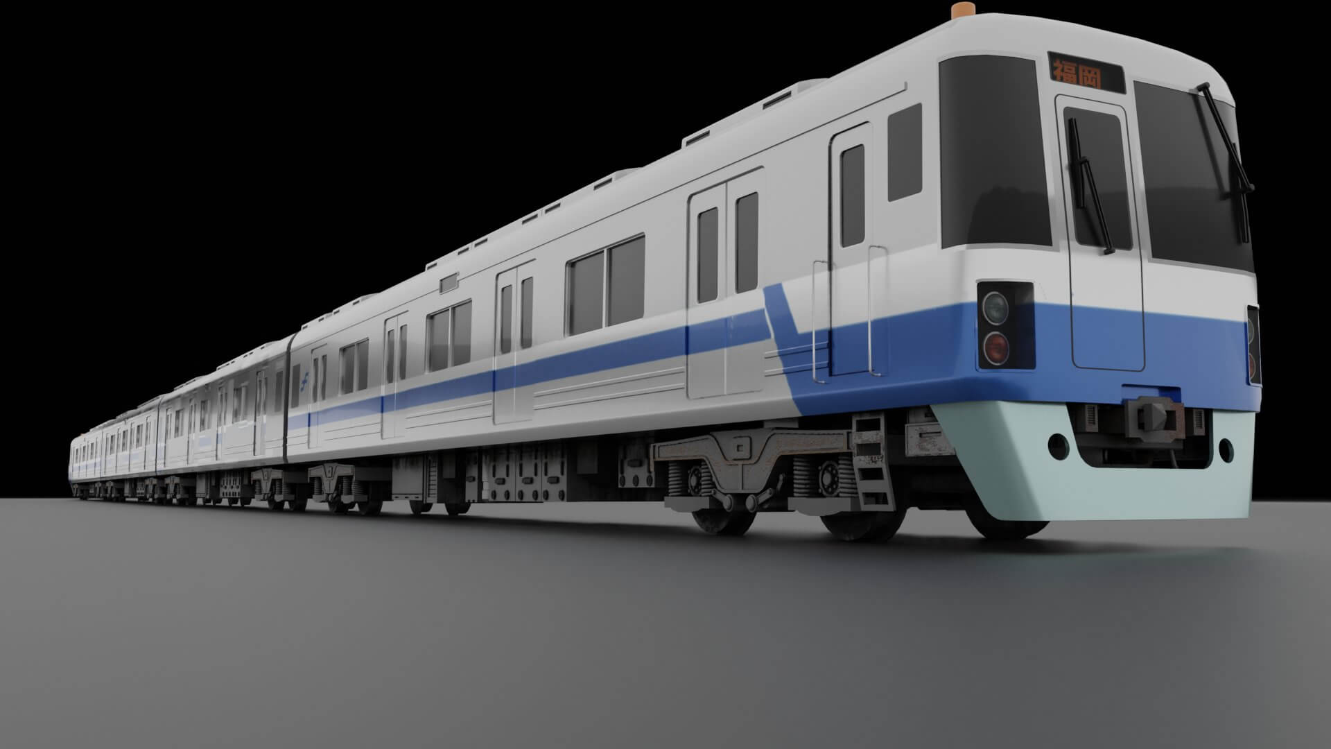 Japan Train Fukuoka Subway 1000 - 3D Model by Agungkuncoro