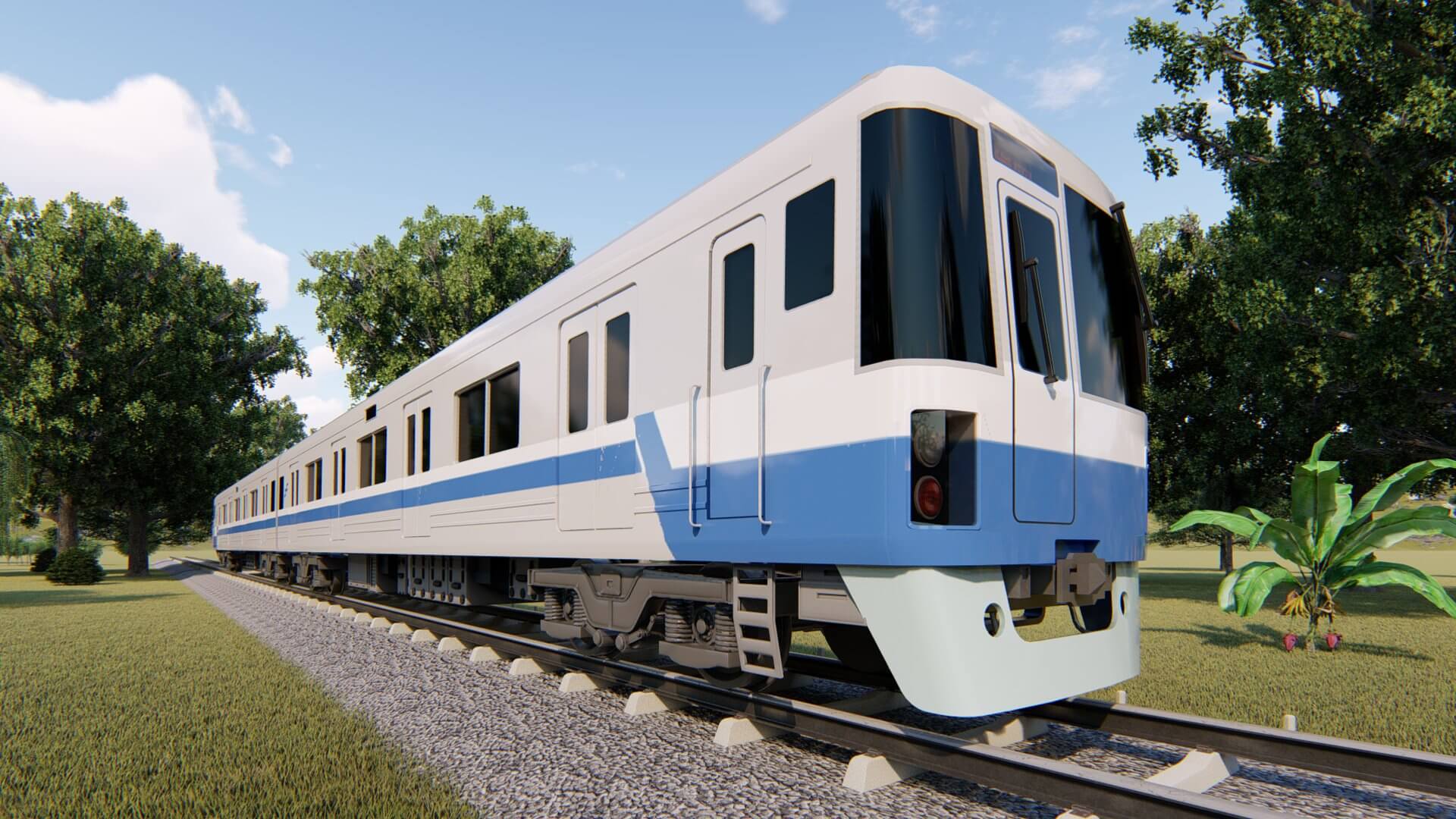 Japan Train Fukuoka Subway 1000 - 3D Model by Agungkuncoro