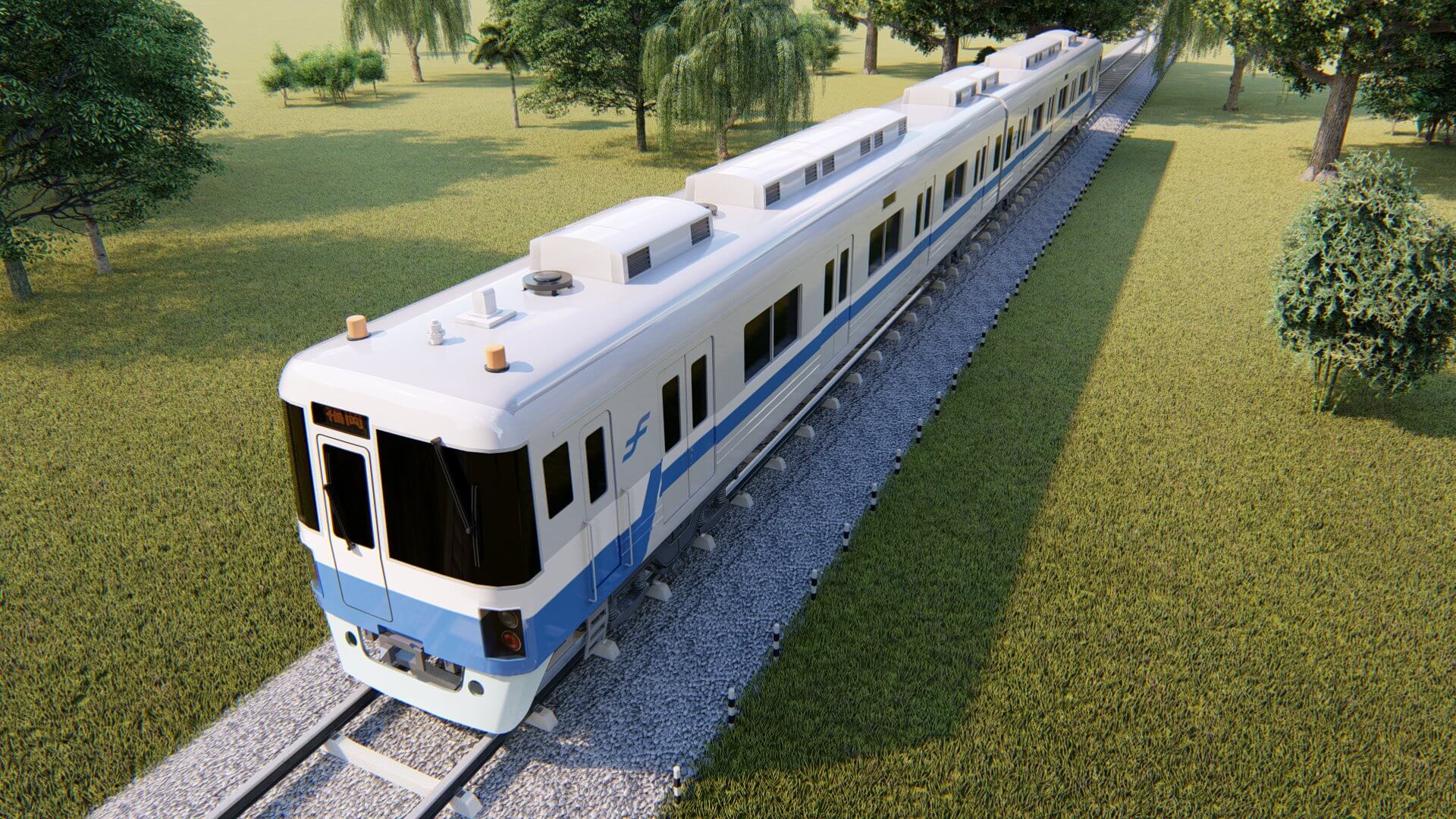Japan Train Fukuoka Subway 1000 - 3D Model by Agungkuncoro
