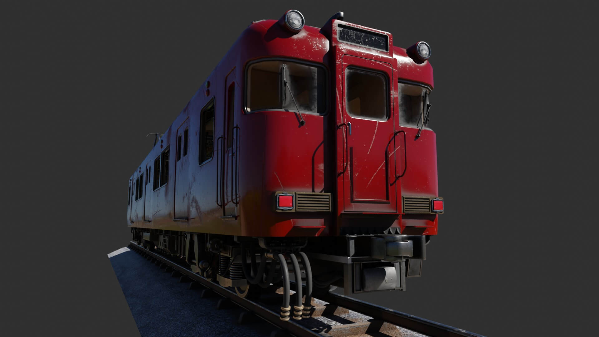 Japan Train Meitetsu 6000 Low Poly 3D Model by Agungkuncoro