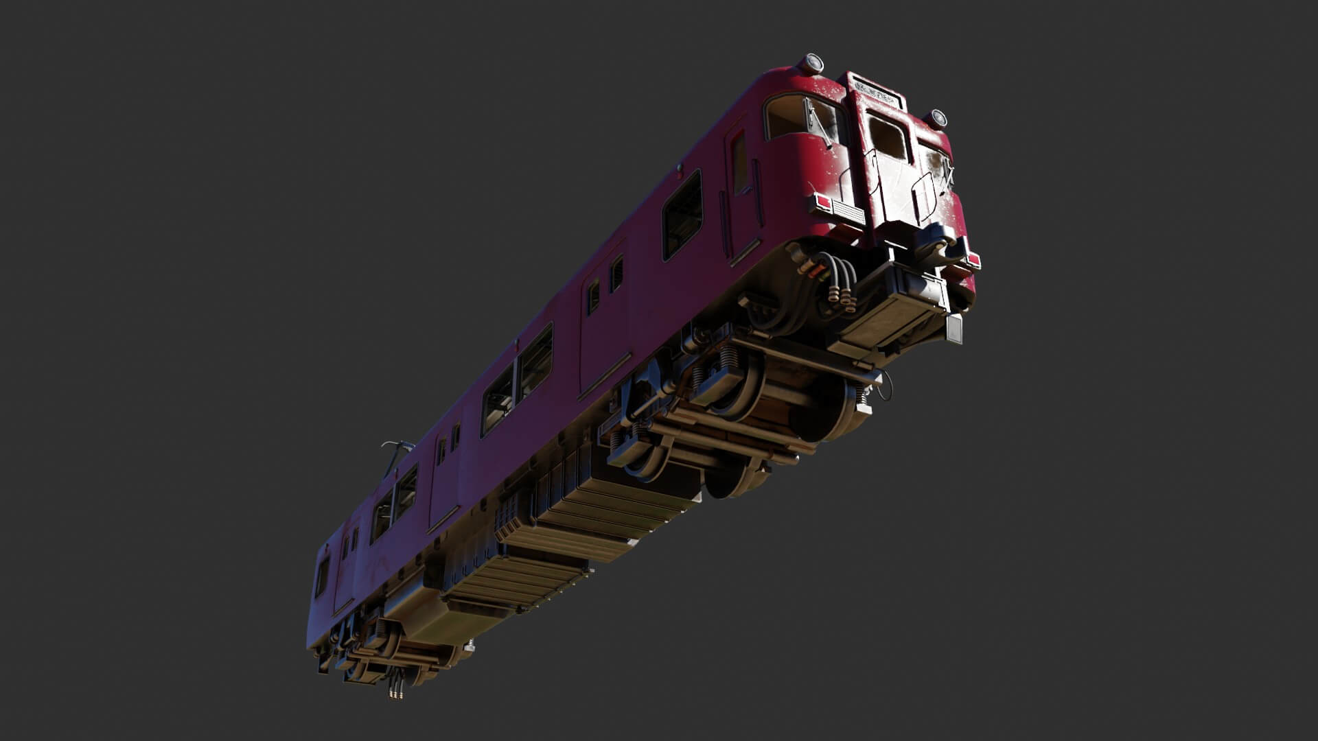 Japan Train Meitetsu 6000 Low Poly 3D Model by Agungkuncoro
