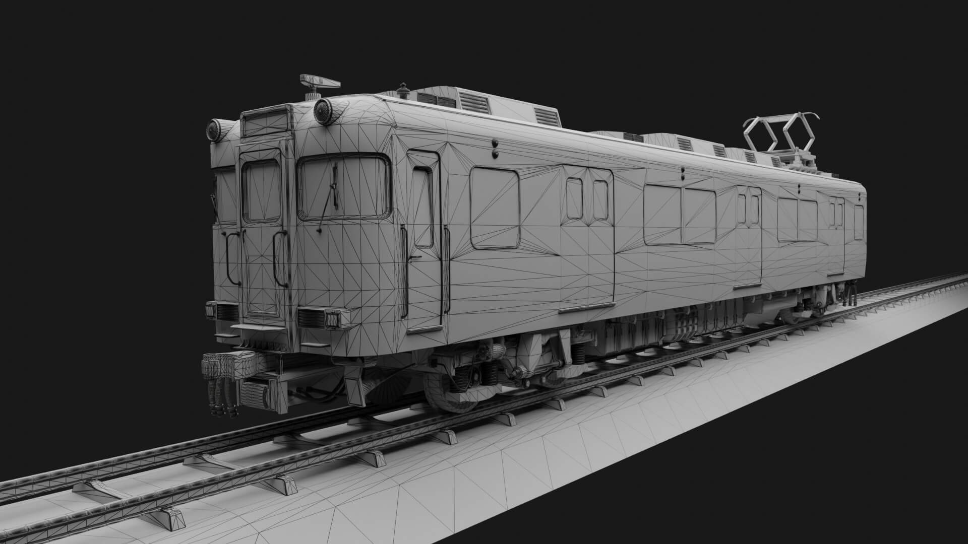 Japan Train Meitetsu 6000 Low Poly 3D Model by Agungkuncoro