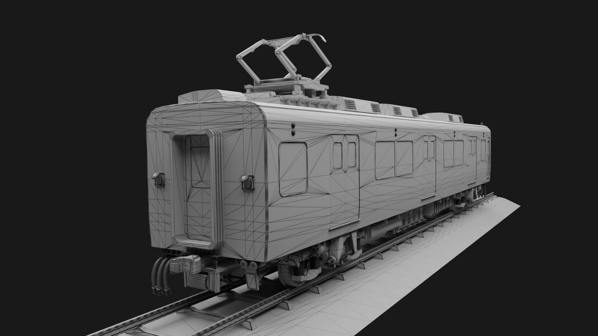 Japan Train Meitetsu 6000 Low Poly 3D Model by Agungkuncoro