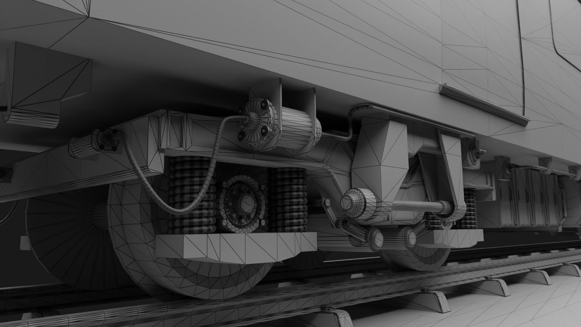 Japan Train Meitetsu 6000 Low Poly 3D Model by Agungkuncoro