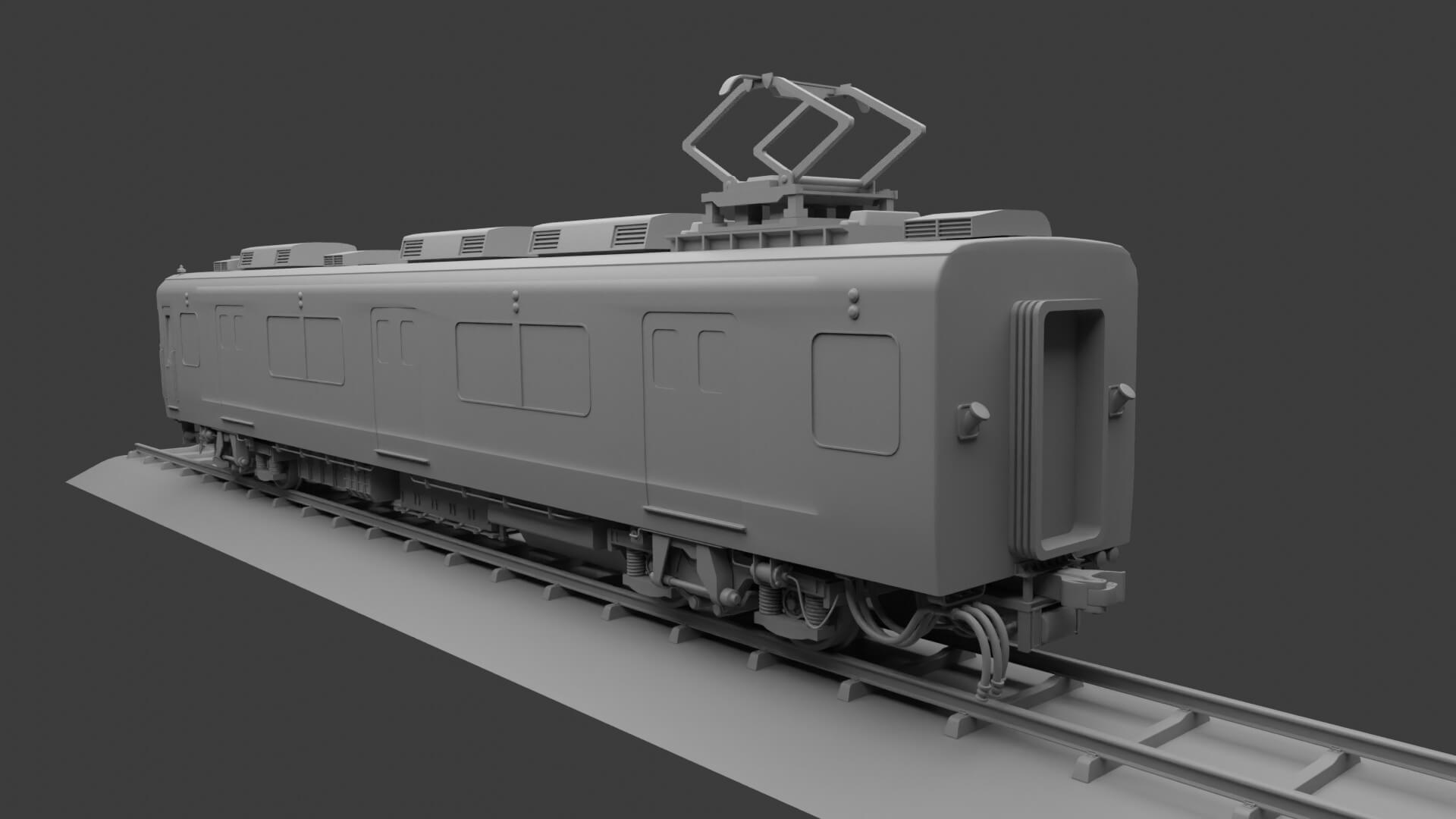 Japan Train Meitetsu 6000 Low Poly 3D Model by Agungkuncoro