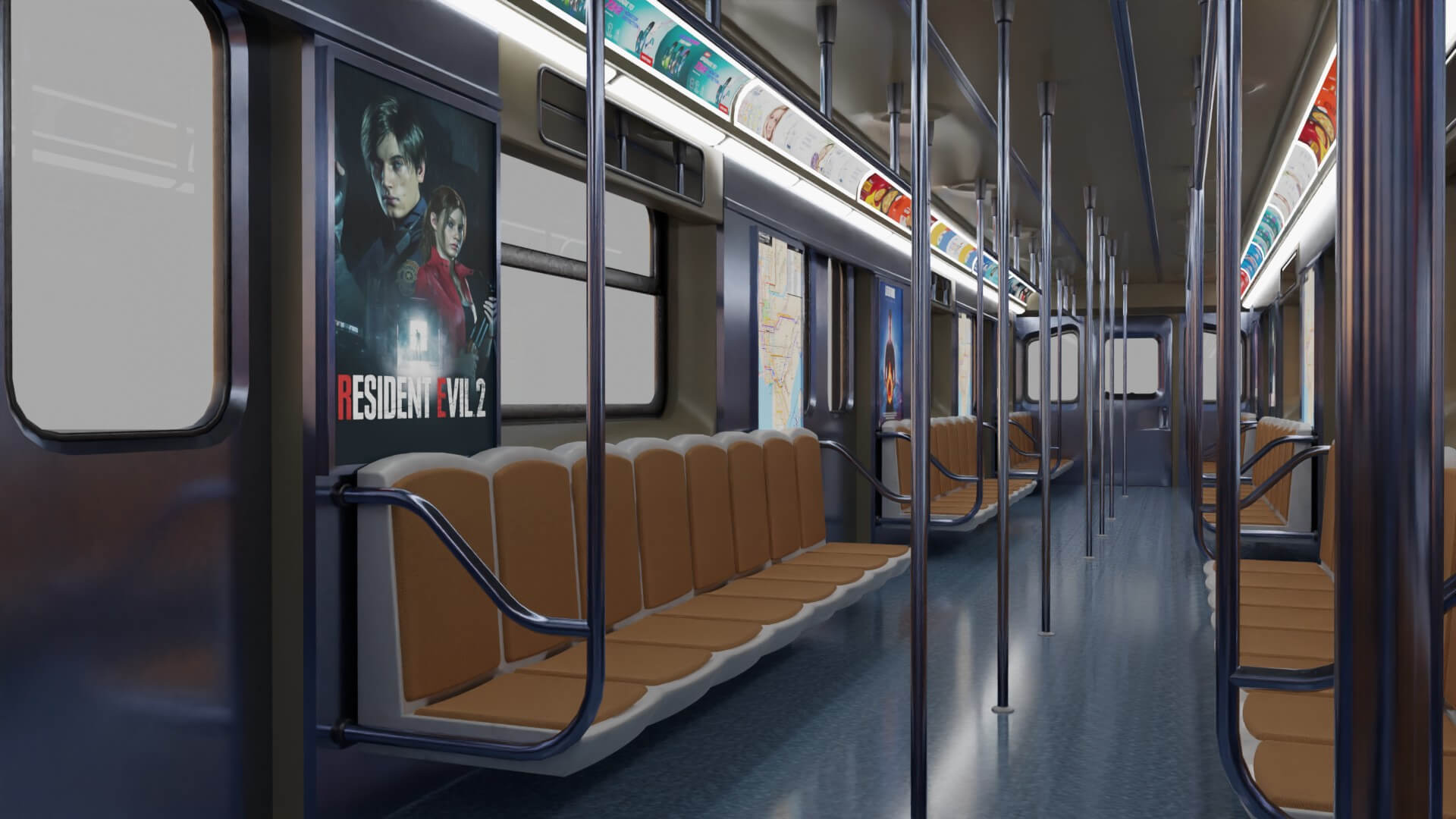 Kawasaki NYC Subway Car R62 a 3D Model by Agungkuncoro