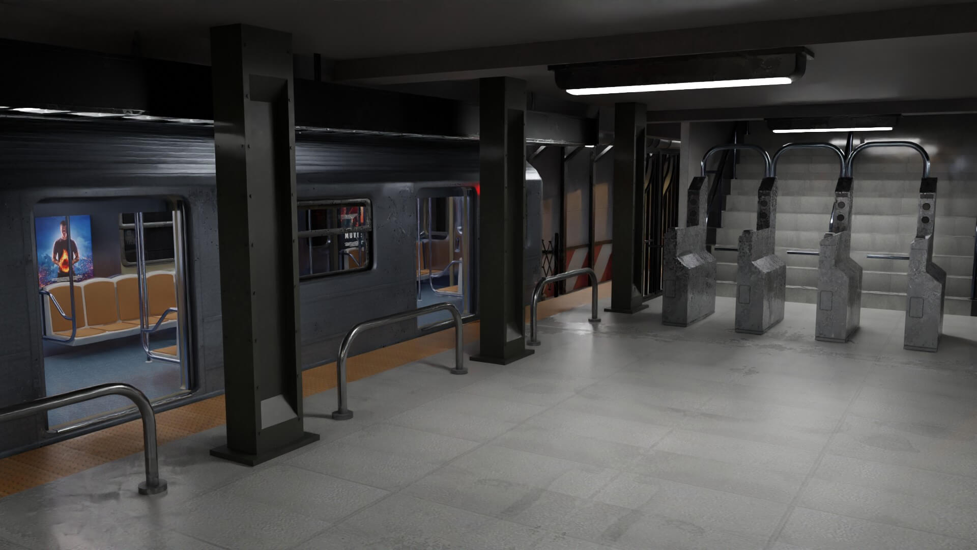 Kawasaki NYC Subway Car R62 a 3D Model by Agungkuncoro