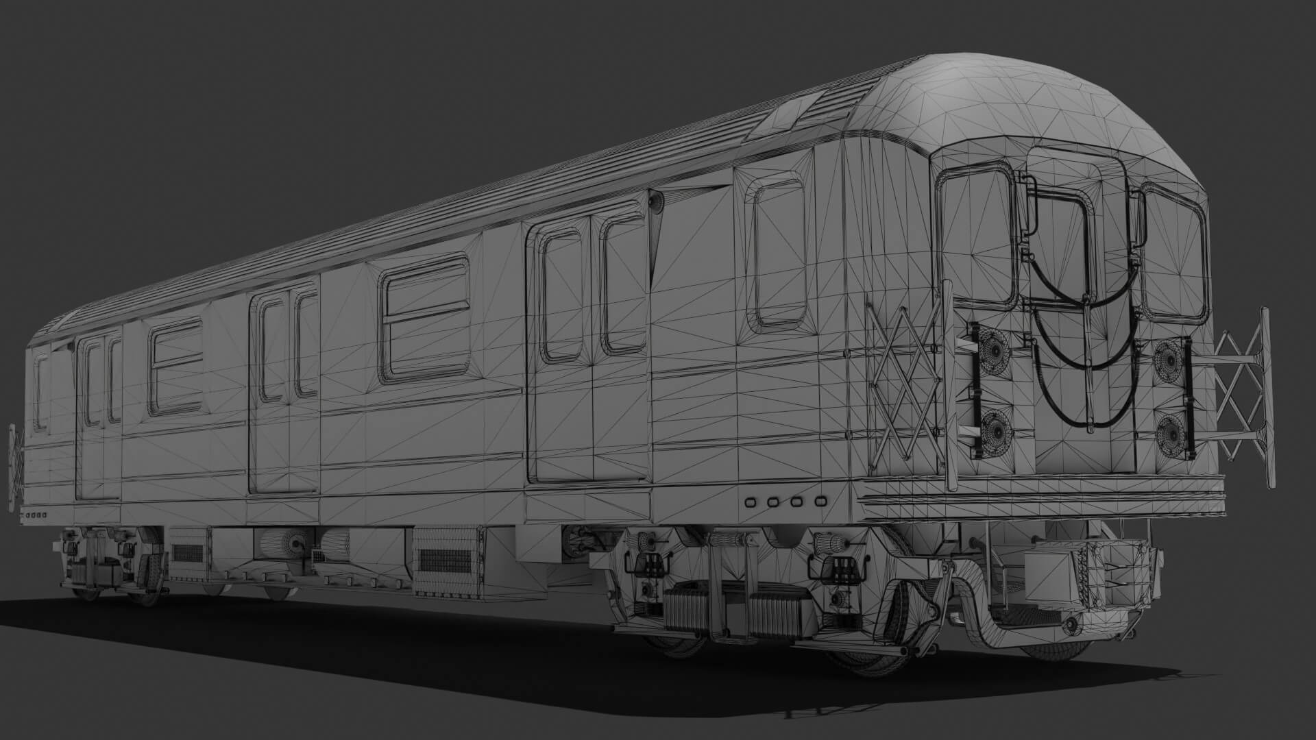 Kawasaki NYC Subway Car R62 a 3D Model by Agungkuncoro