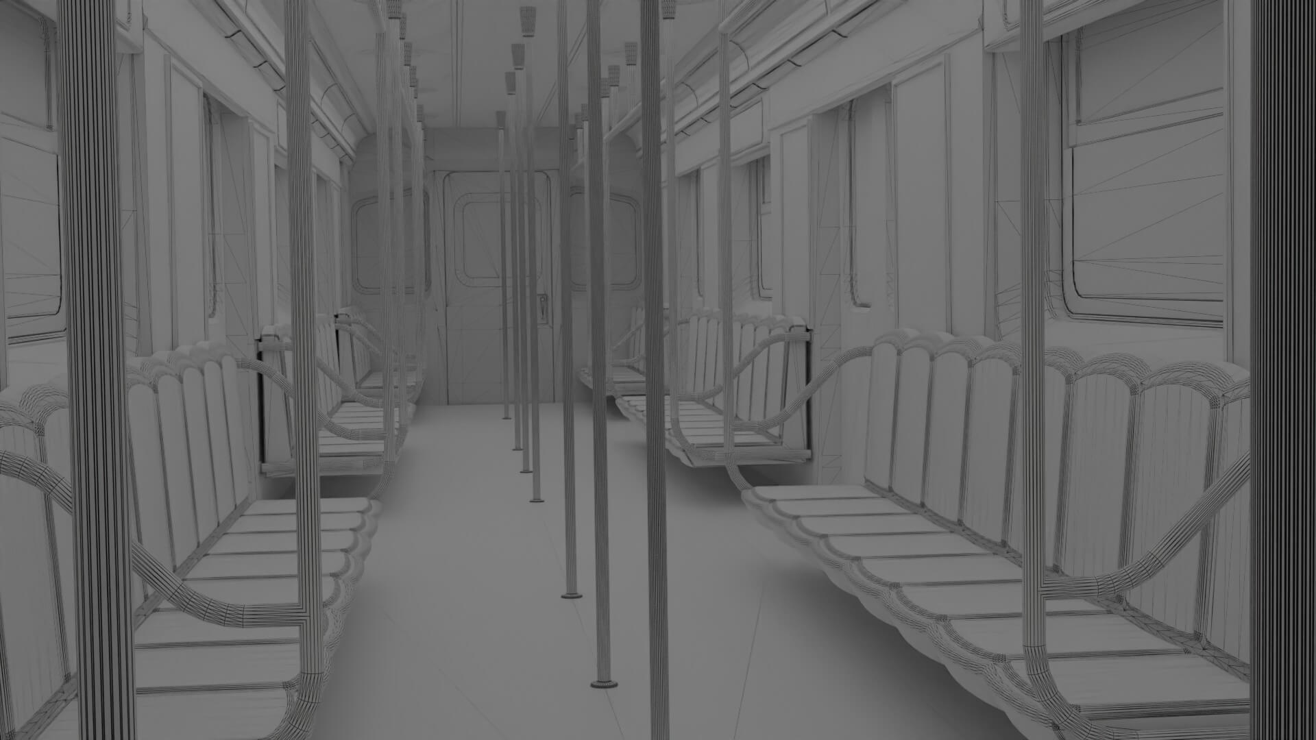 Kawasaki NYC Subway Car R62 a 3D Model by Agungkuncoro