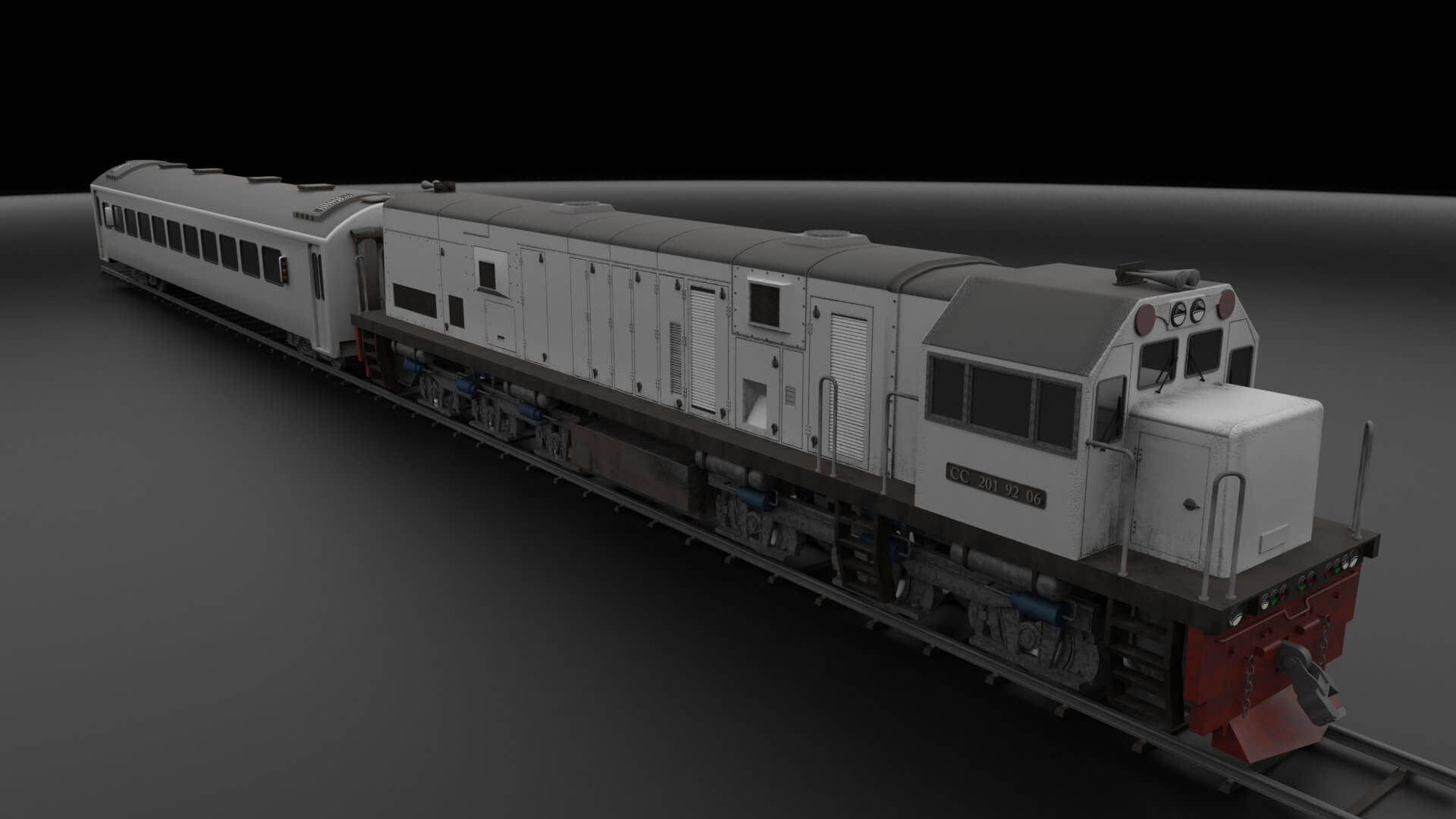 Locomotive Train Engine - 3D Model by Agungkuncoro
