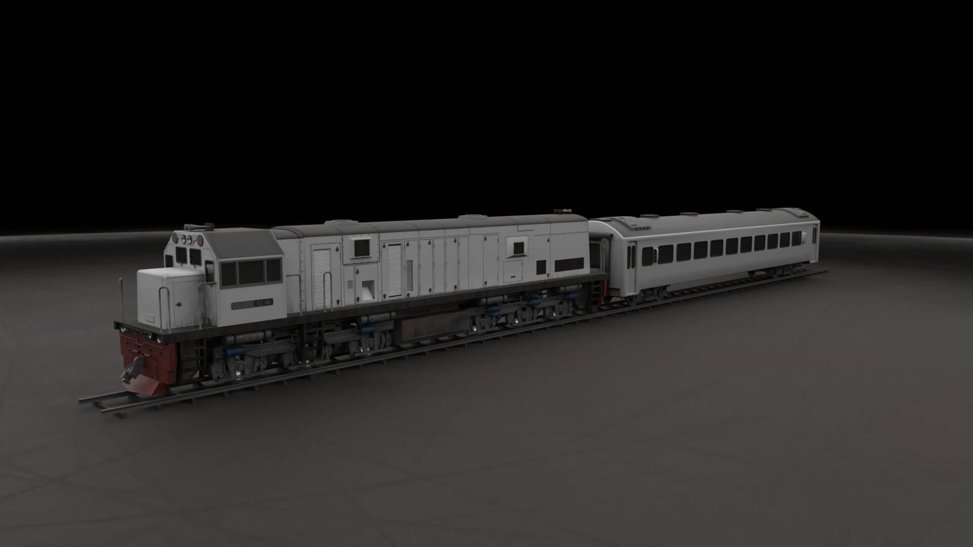 Locomotive Train Engine - 3D Model by Agungkuncoro