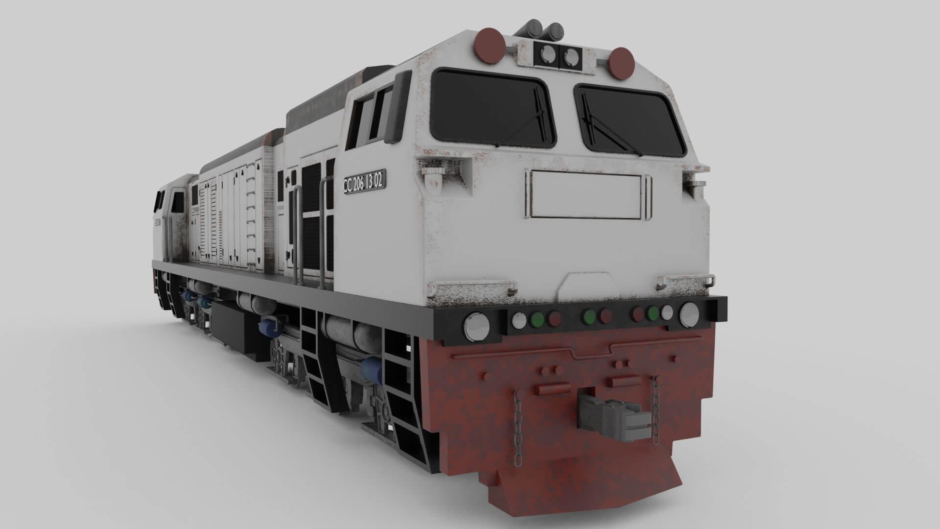 Locomotive Train Engine - 3D Model by Agungkuncoro