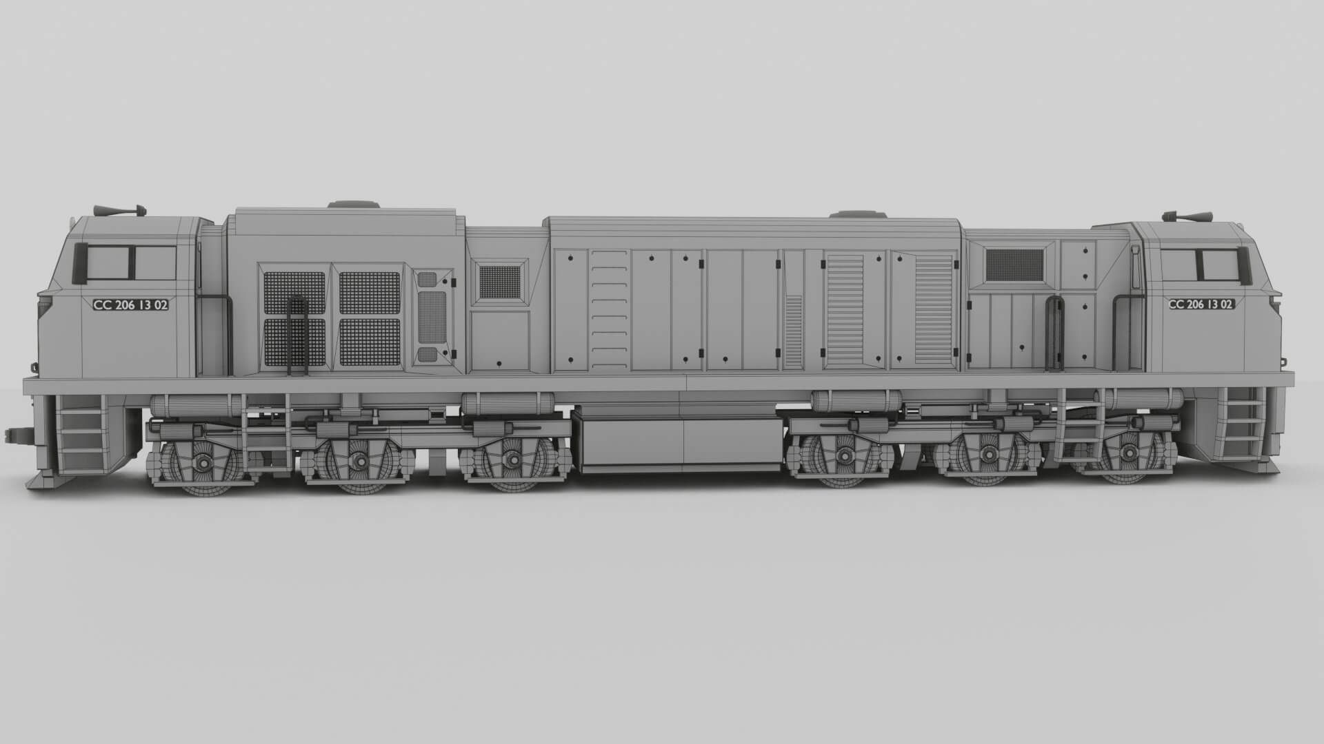 Locomotive Train Engine - 3D Model by Agungkuncoro