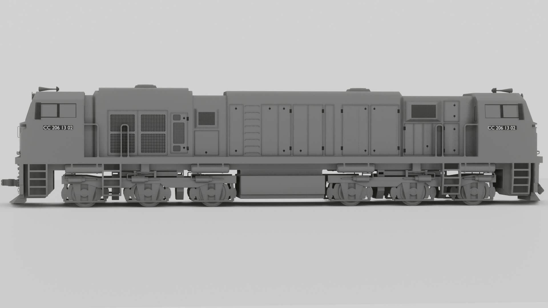 Locomotive Train Engine - 3D Model by Agungkuncoro