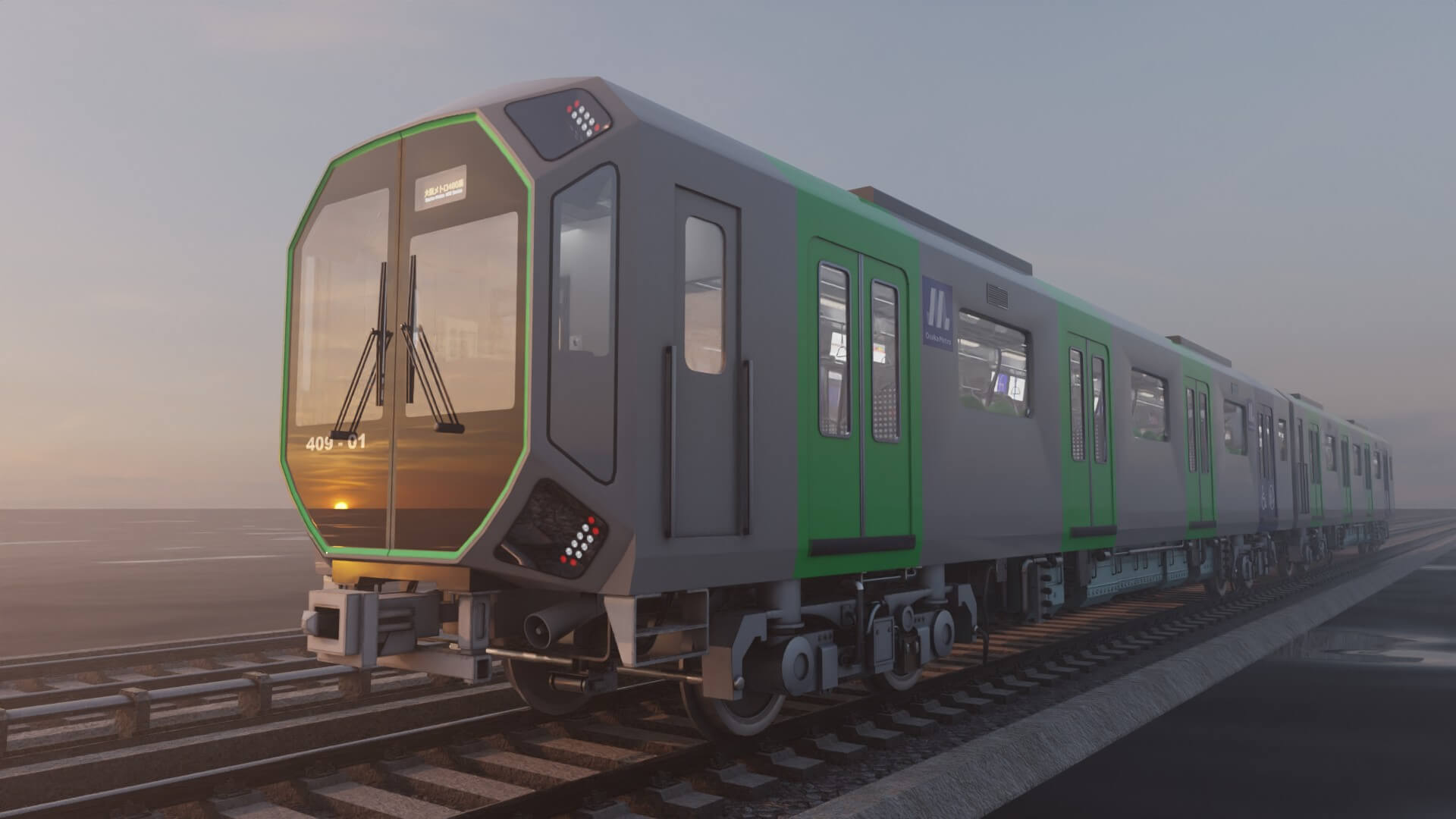 Osaka Metro Train 4000 Series - 3D Model by Agungkuncoro