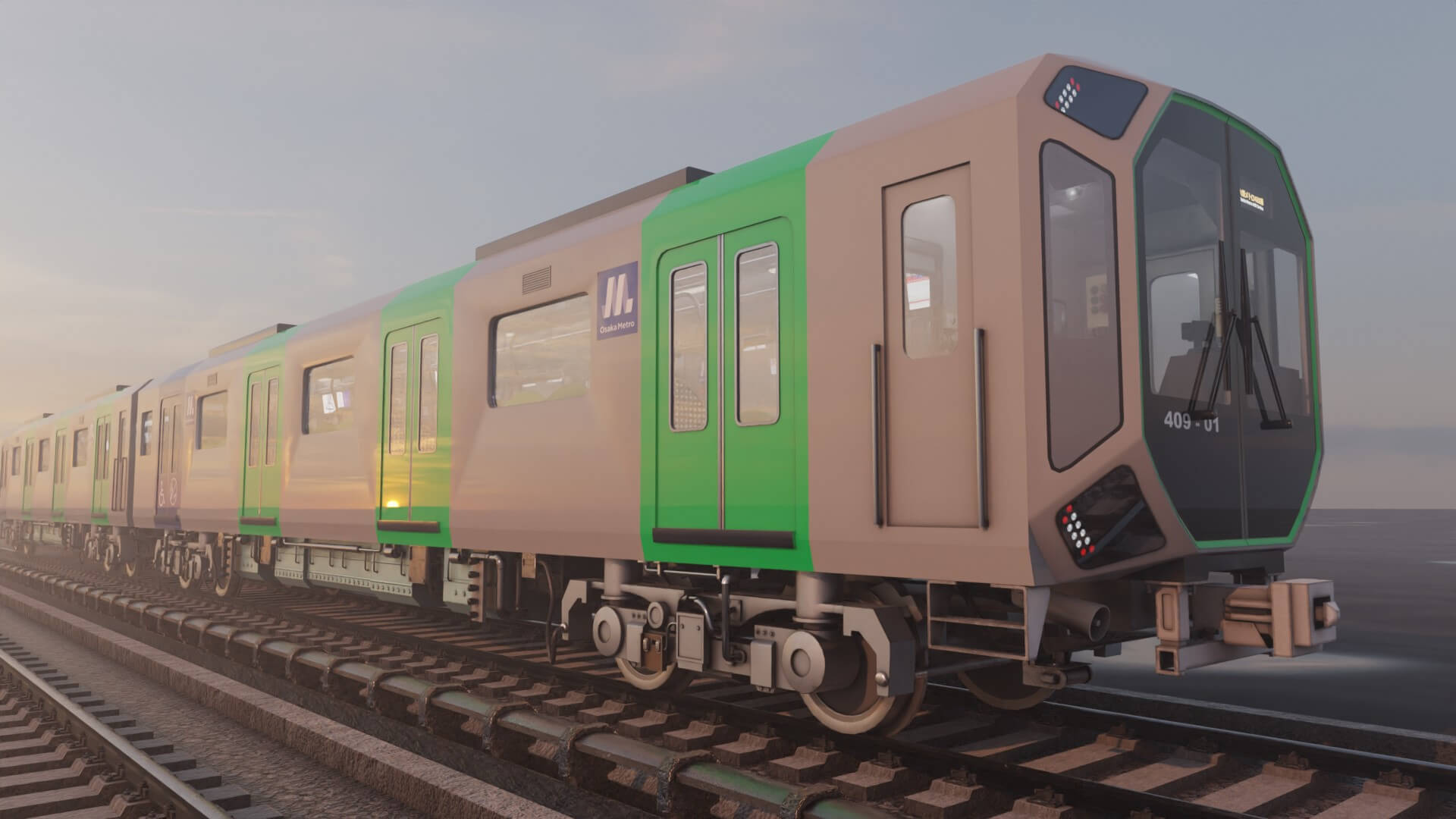 Osaka Metro Train 400 Series 3D Model by Agungkuncoro