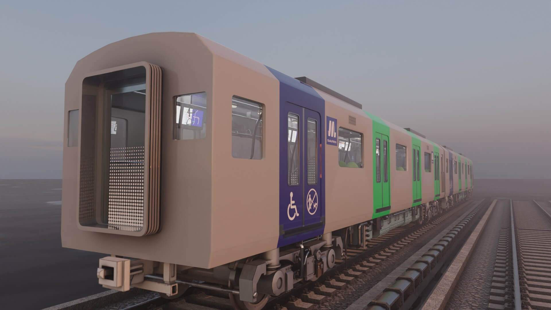 Osaka Metro Train 4000 Series - 3D Model by Agungkuncoro