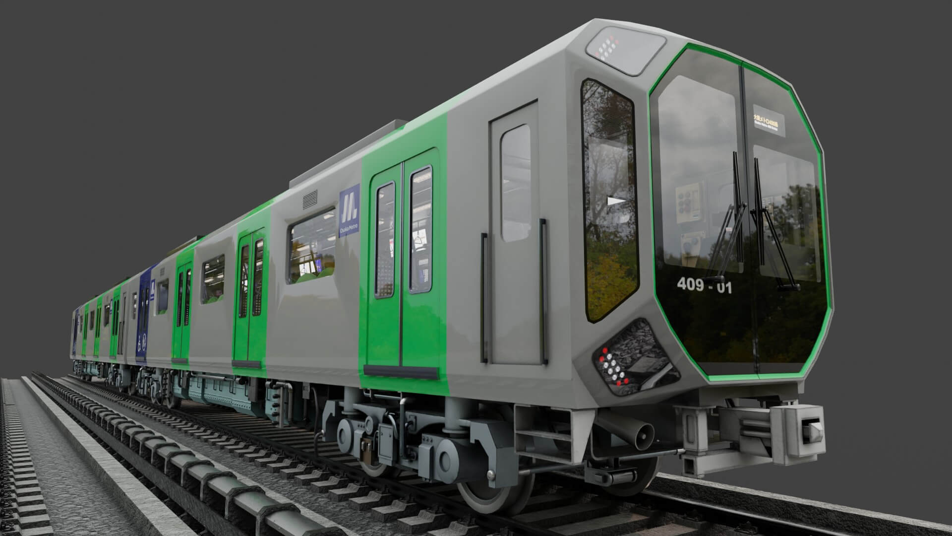 Osaka Metro Train 400 Series 3D Model by Agungkuncoro