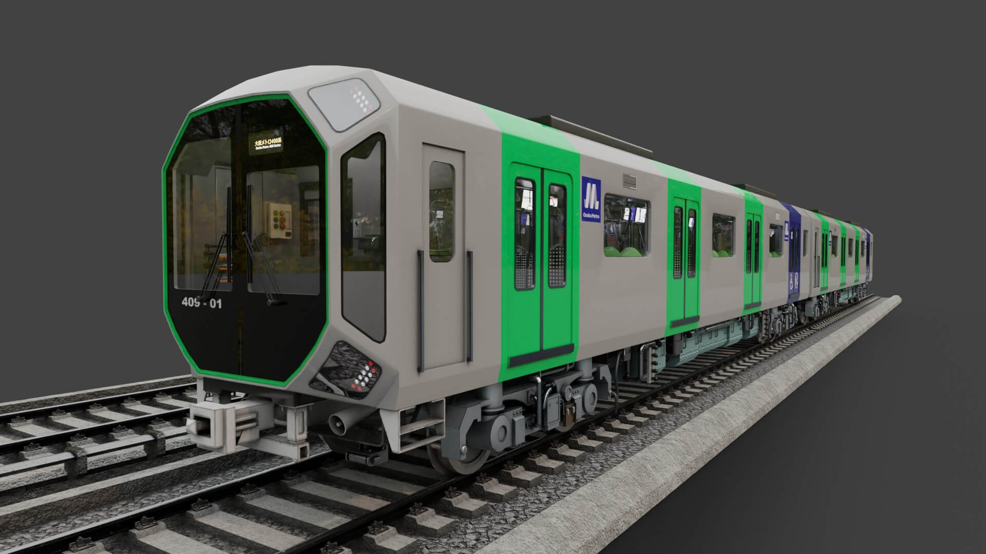 Osaka Metro Train 4000 Series - 3D Model by Agungkuncoro