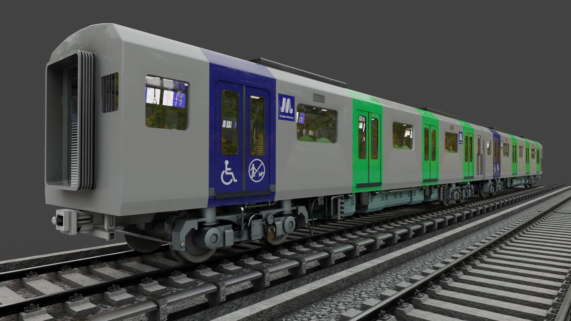 Osaka Metro Train 4000 Series - 3D Model by Agungkuncoro