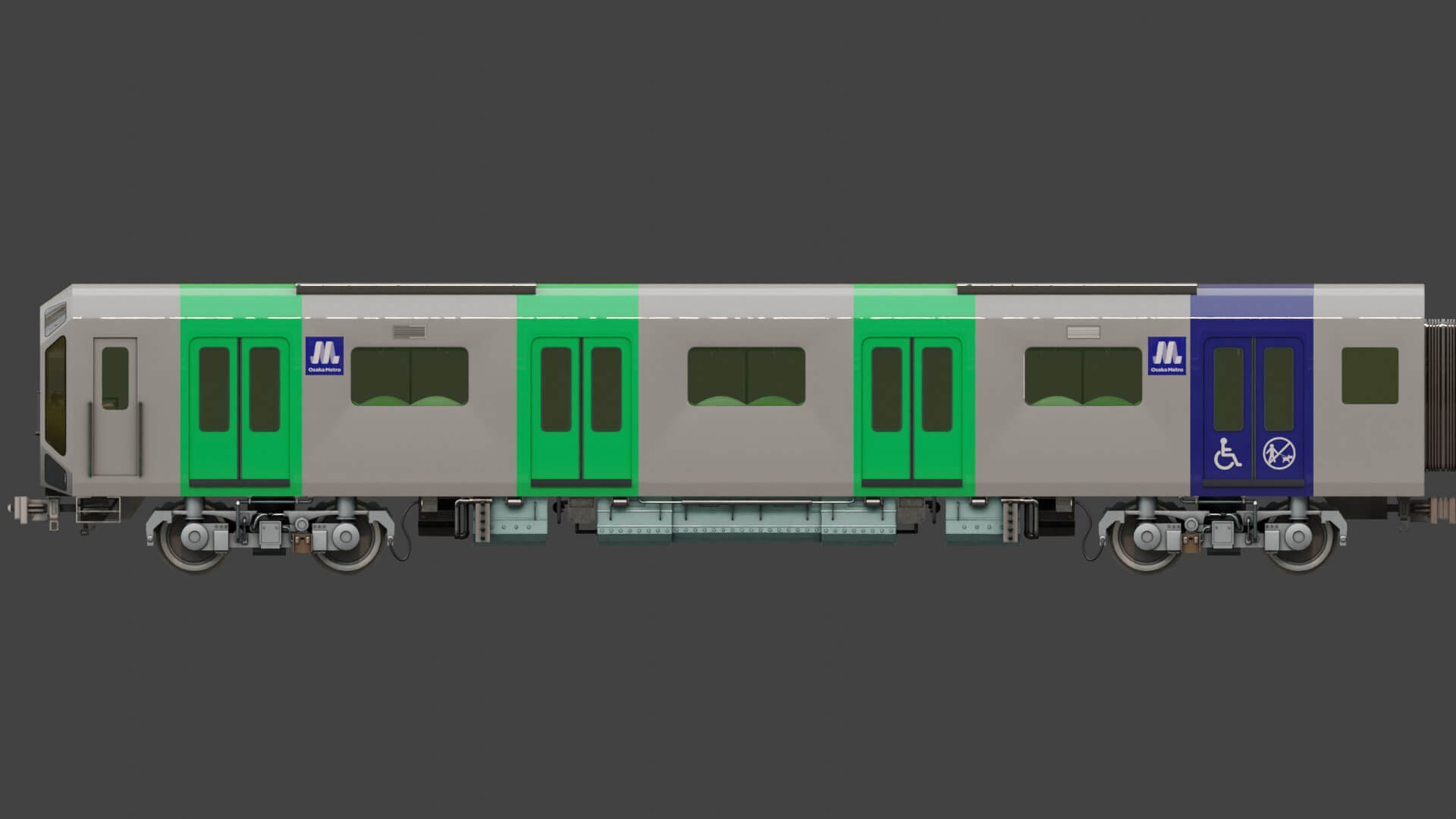 Osaka Metro Train 4000 Series - 3D Model by Agungkuncoro