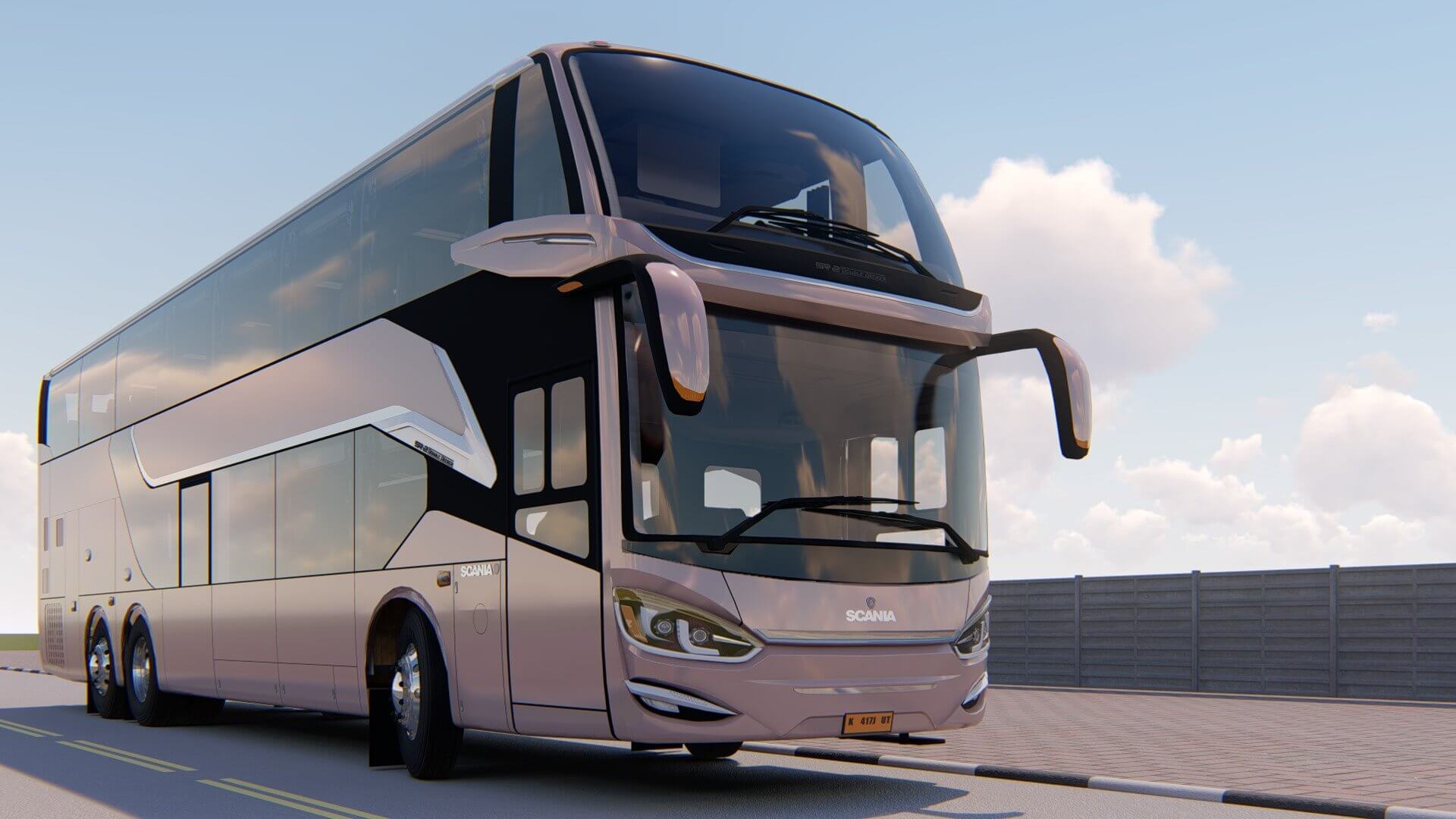 Scania Legacy Sr Double Double Decker - 3D Model by Agungkuncoro