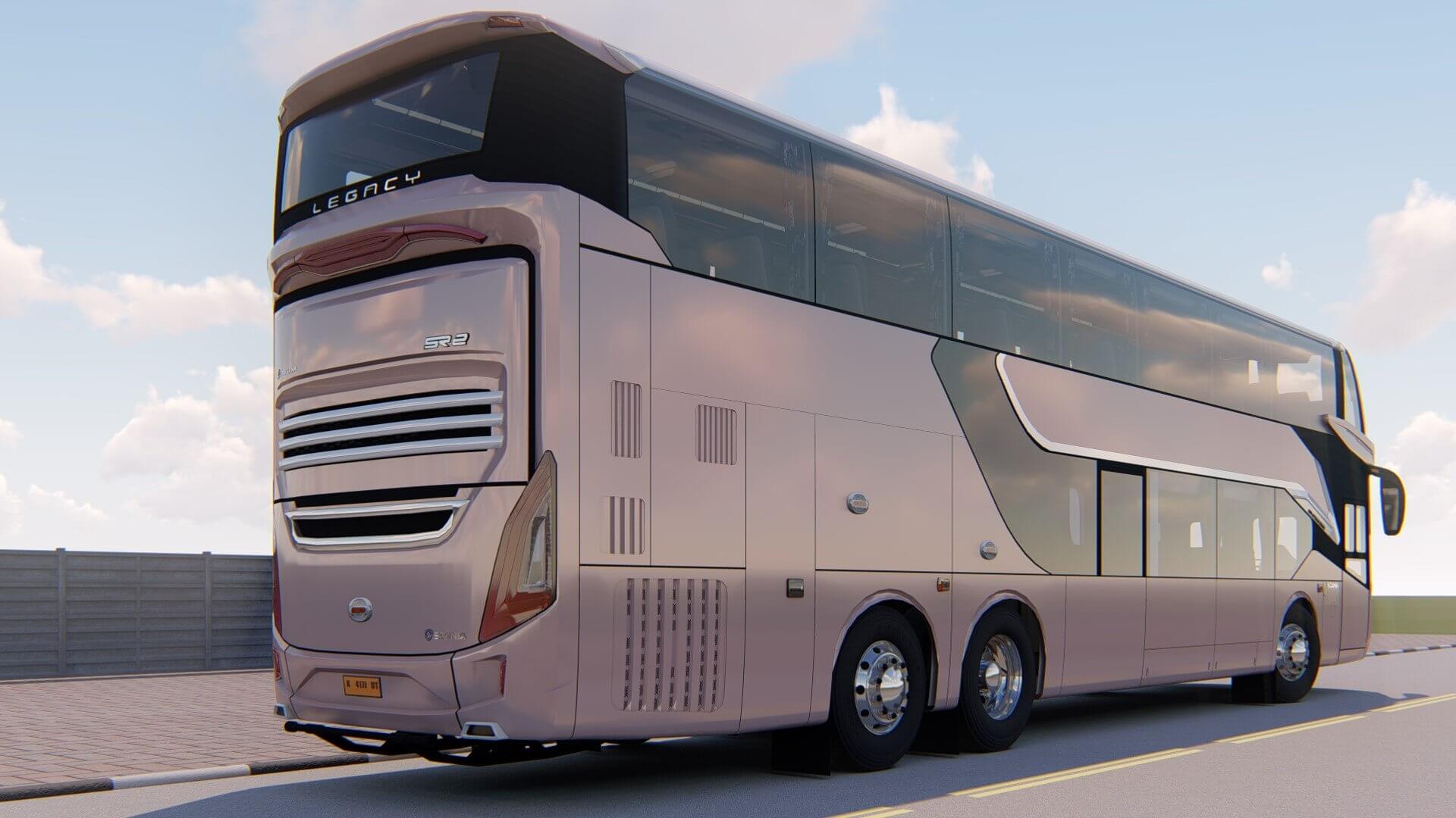 Scania Legacy Sr Double Double Decker - 3D Model by Agungkuncoro
