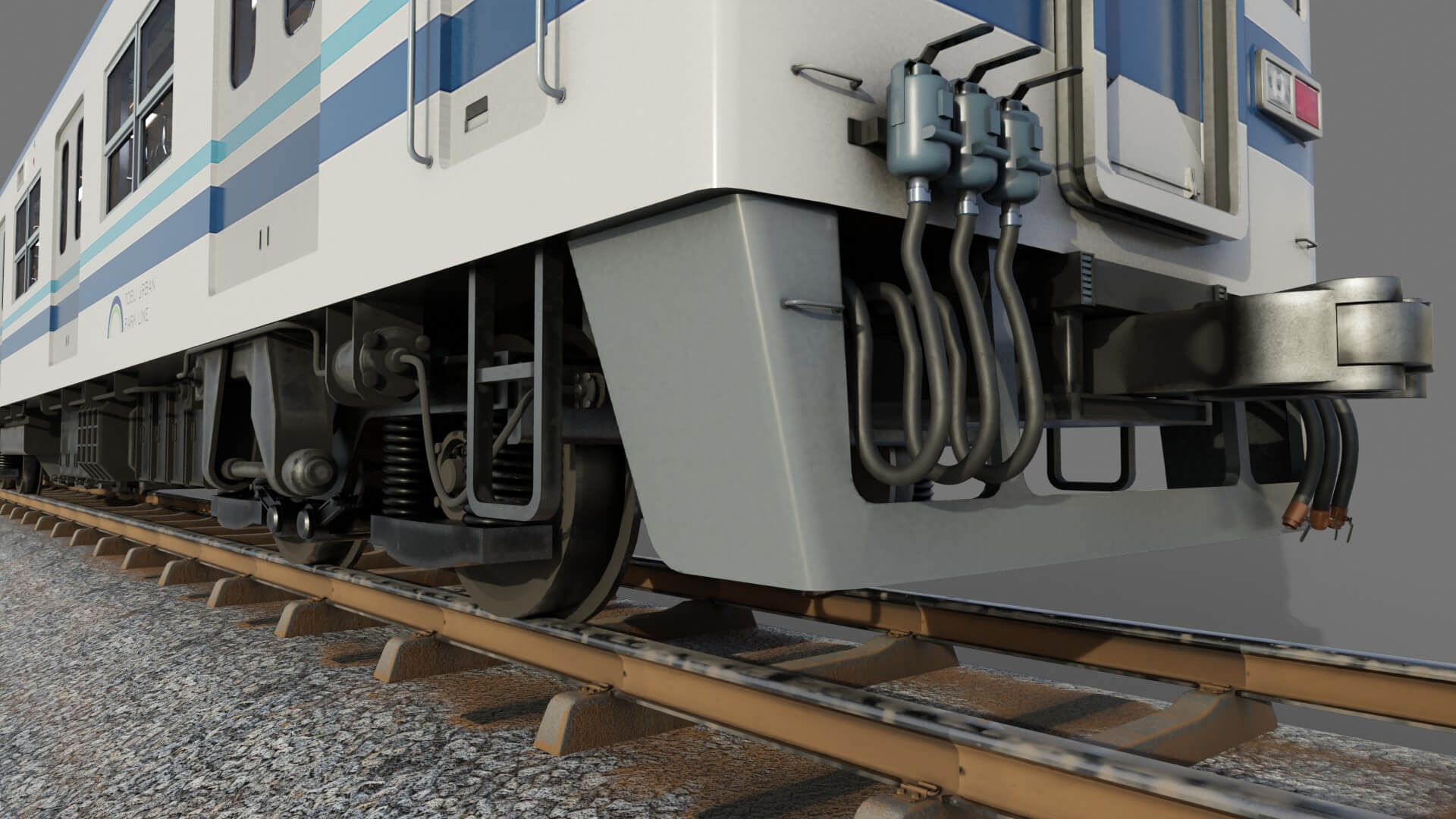 Tobu Railway Series 8000 Low Poly 3D Model by Agungkuncoro