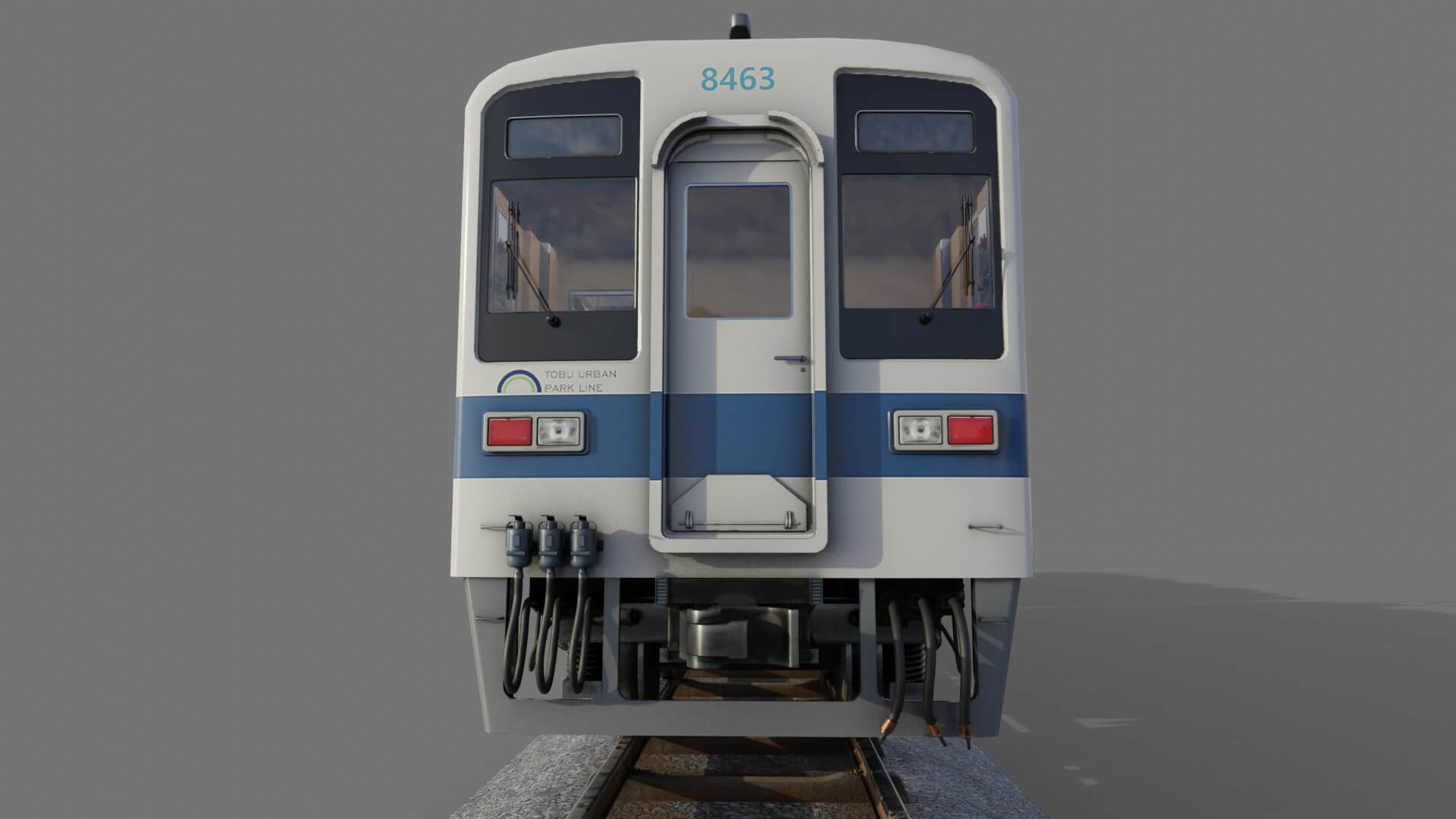 Tobu Railway Series 8000 Low Poly 3D Model by Agungkuncoro