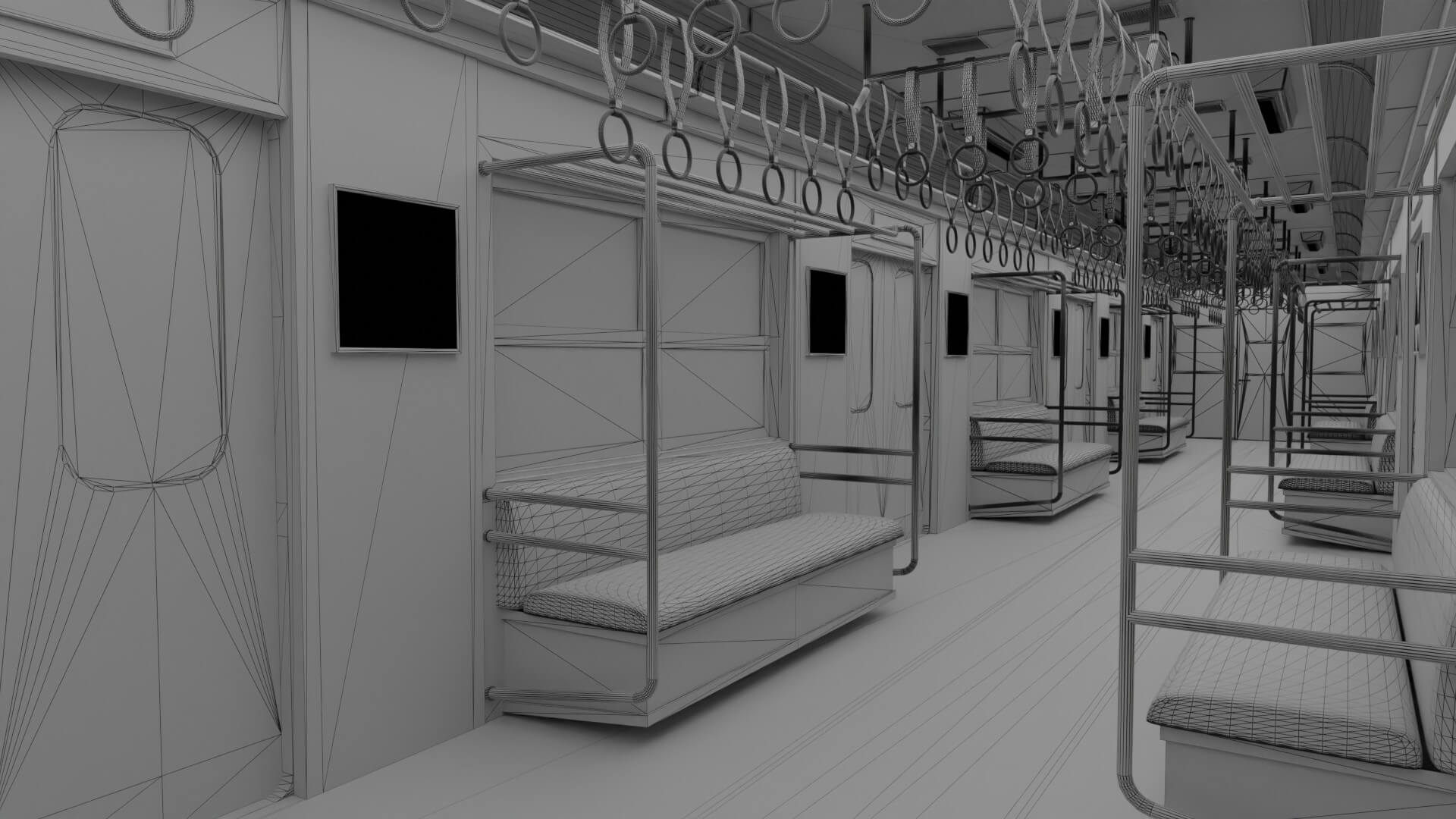 Tobu Railway Series 8000 Low Poly 3D Model by Agungkuncoro