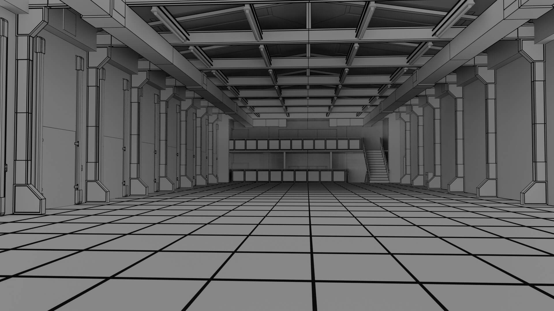Warehouse - 3D Model by Agungkuncoro