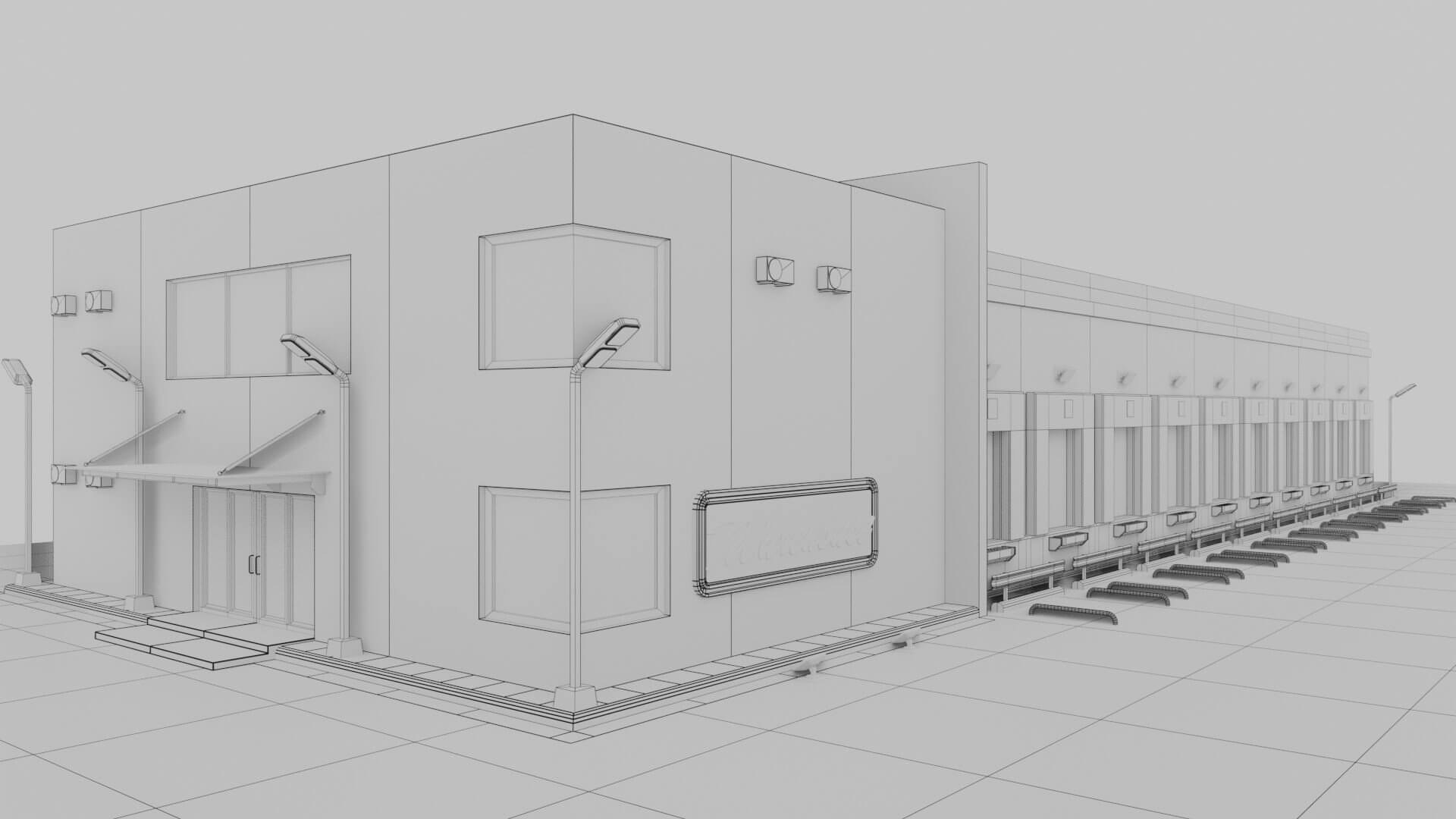 Warehouse - 3D Model by Agungkuncoro