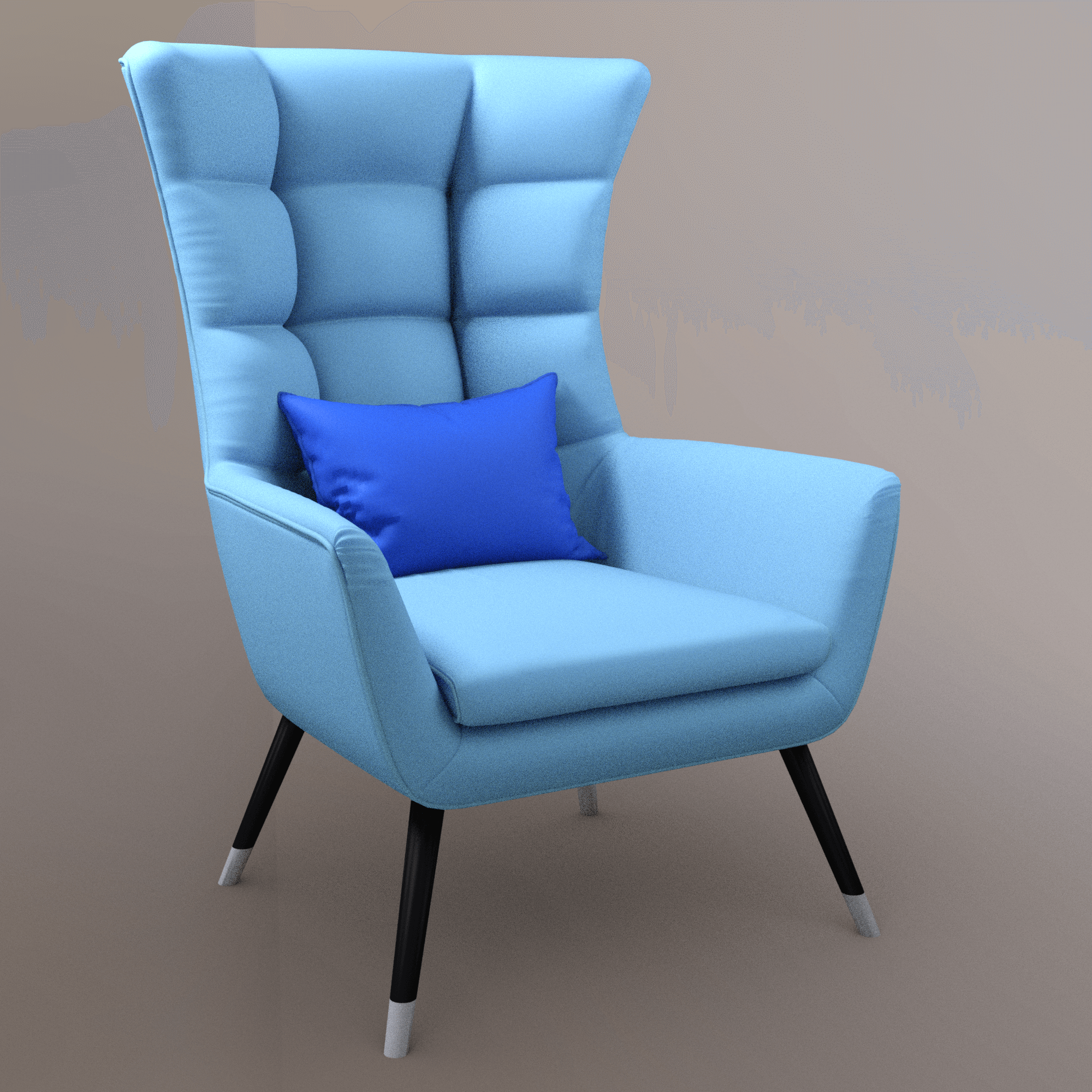Soft Chair 3D Render, Digital Art by AH3D