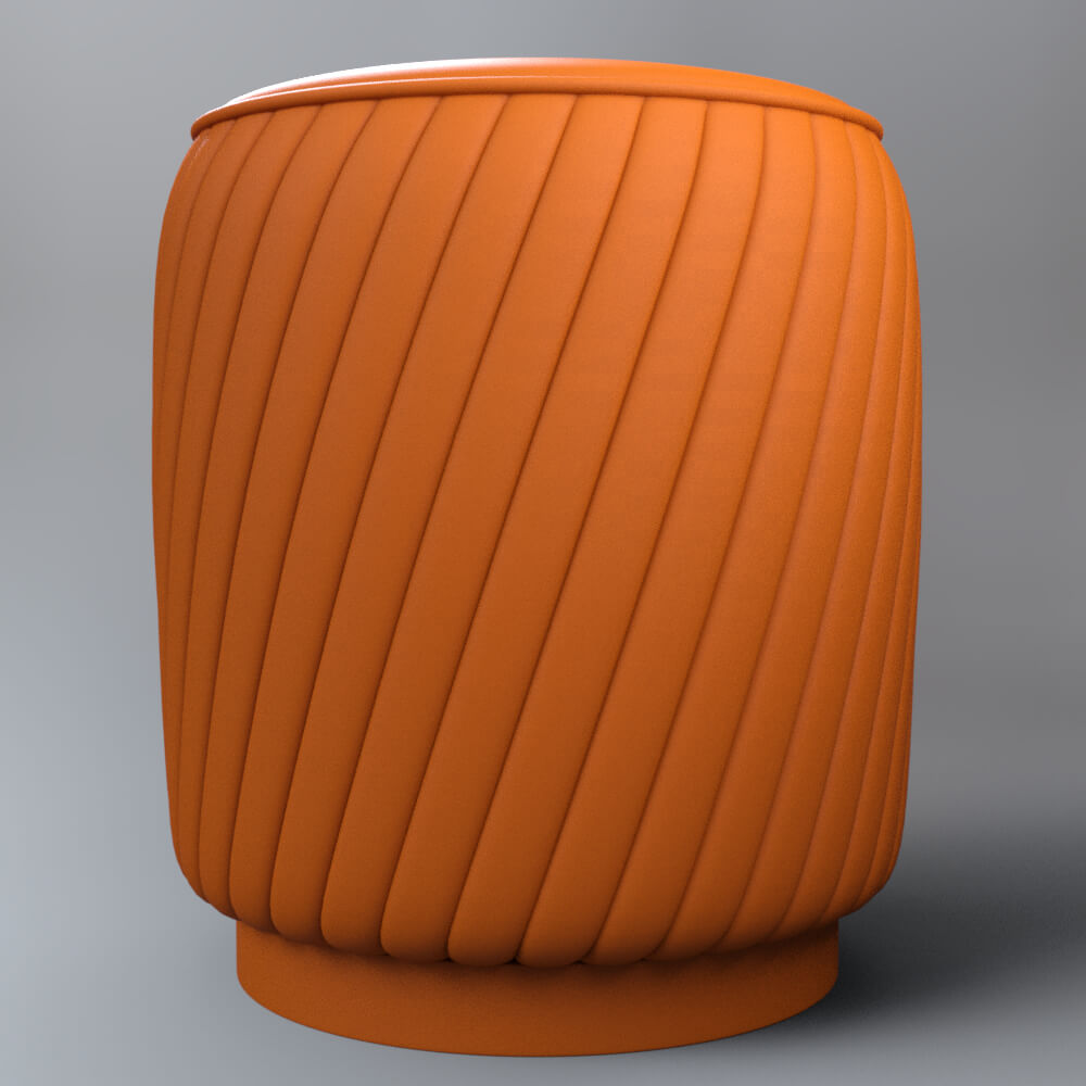 Stool 60 3D Render, Digital Art by AH3D