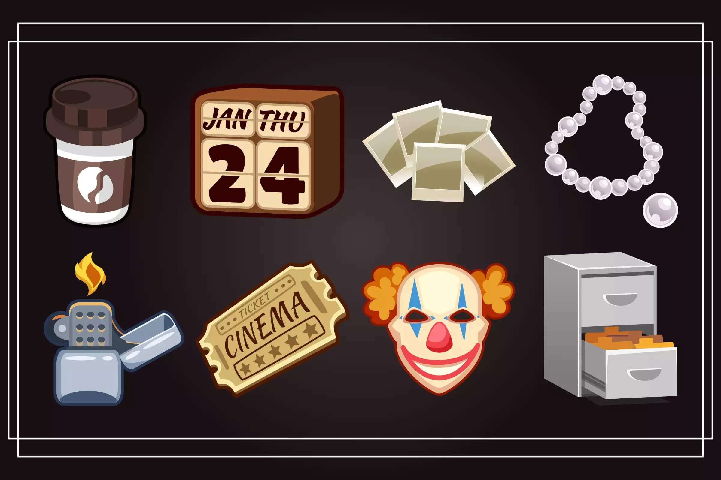 Detective Pack - 2D Game Asset by AhNinniah