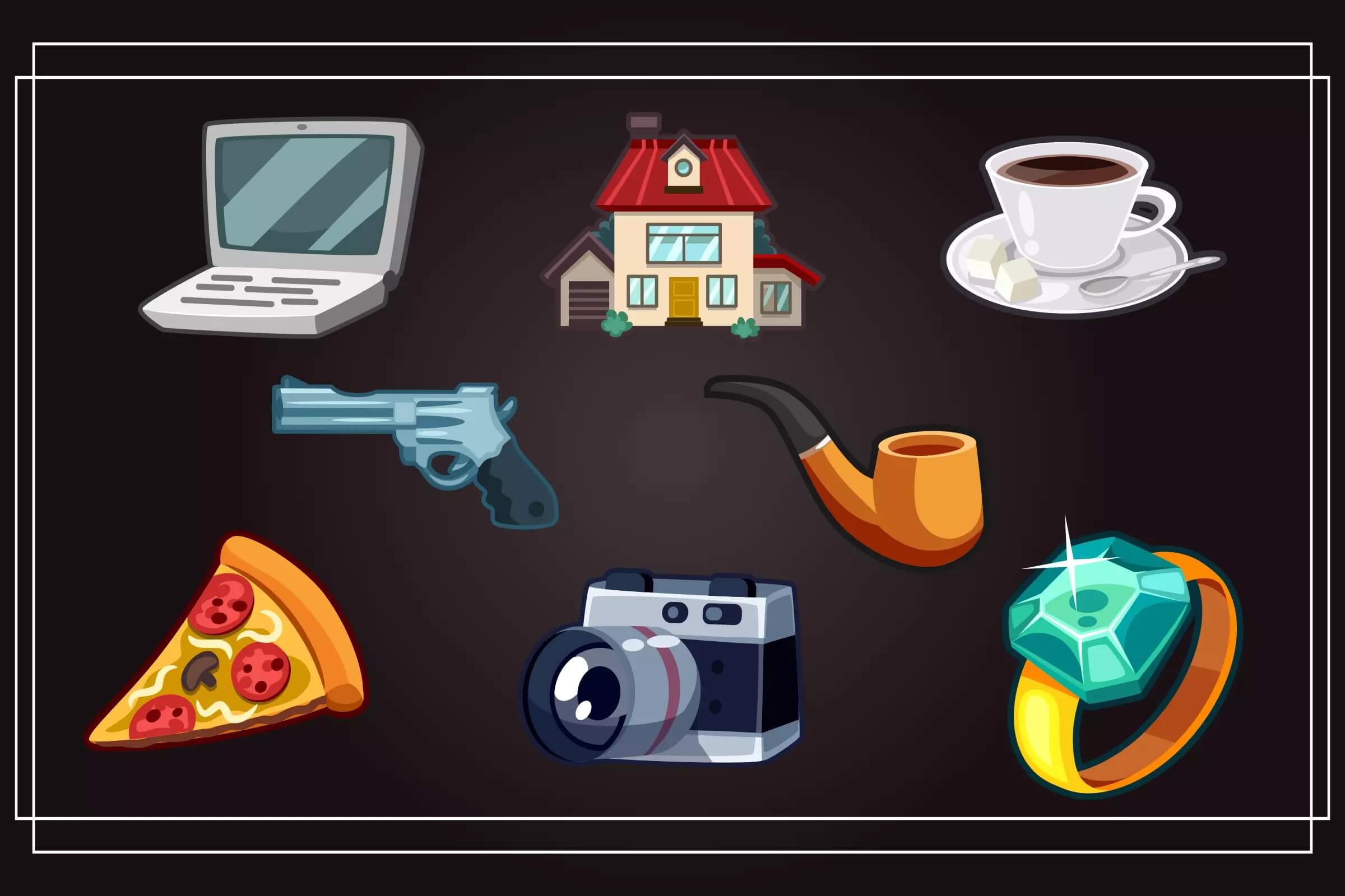 Detective Pack - 2D Game Asset by AhNinniah