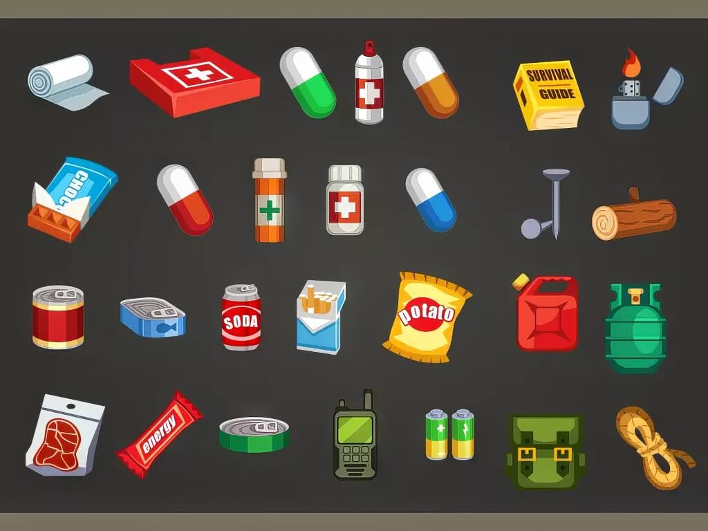 Survival Game Items by AhNinniah