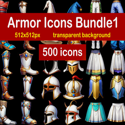 Armor Icons Bundle1 - 2D Game Asset by AIgameicons