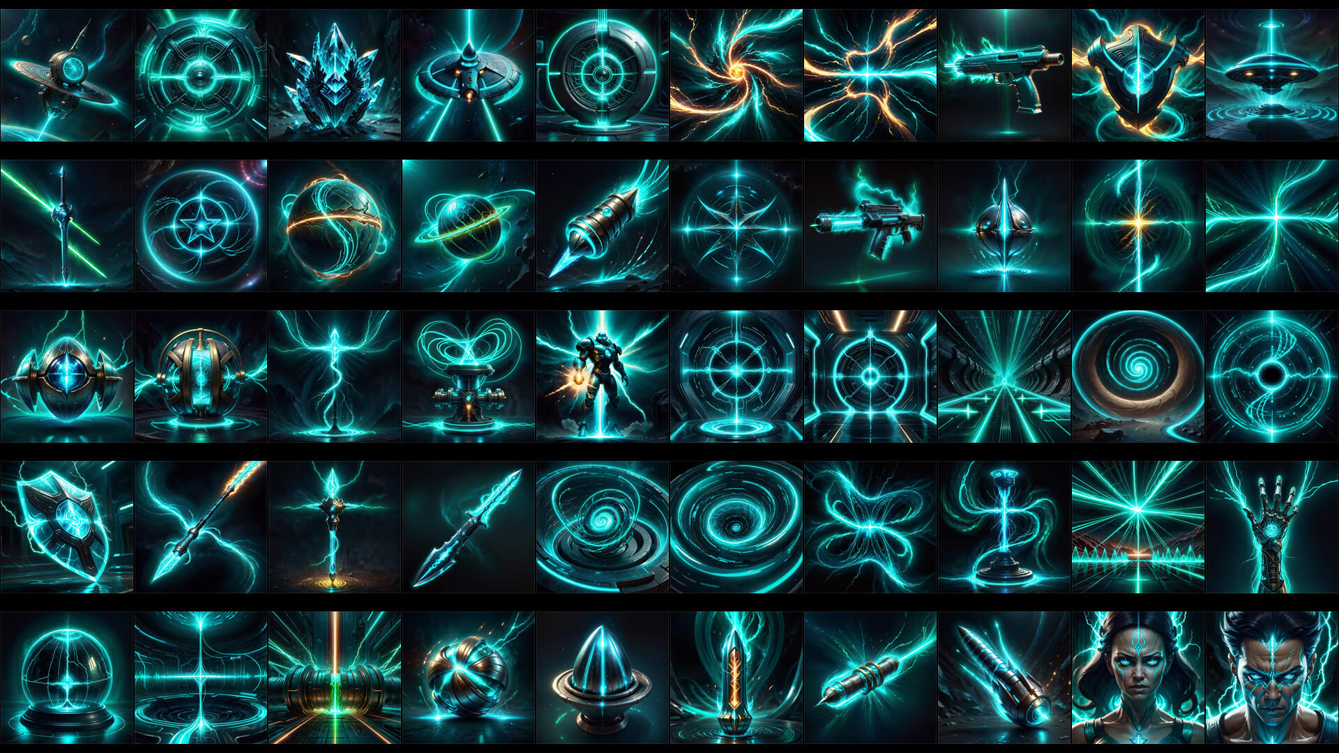 Realistic Magic Spell Icons Mega Bundle1 - 2D Game Asset by AIgameicons