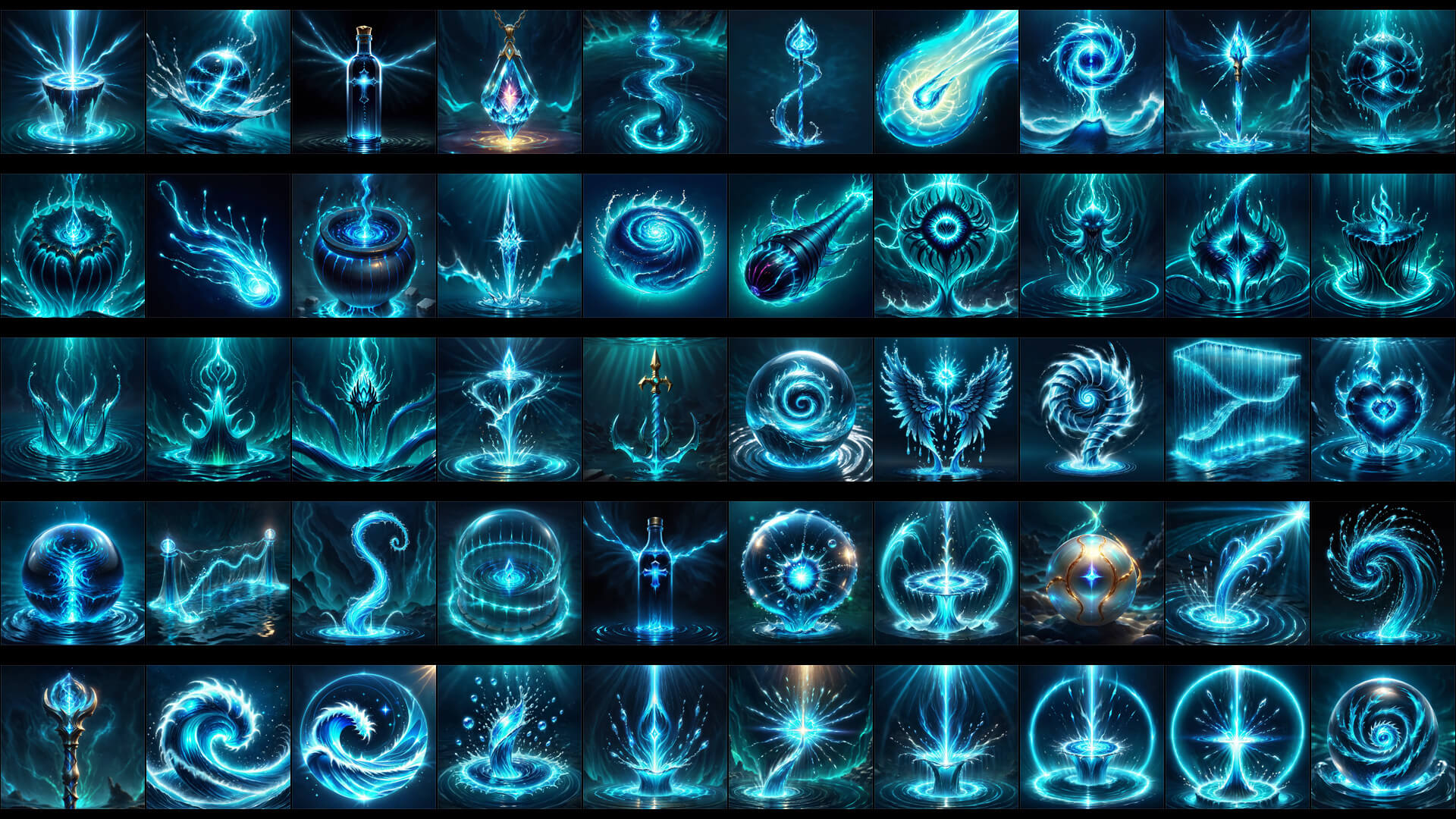 Realistic Magic Spell Icons Mega Bundle2 - 2D Game Asset by AIgameicons