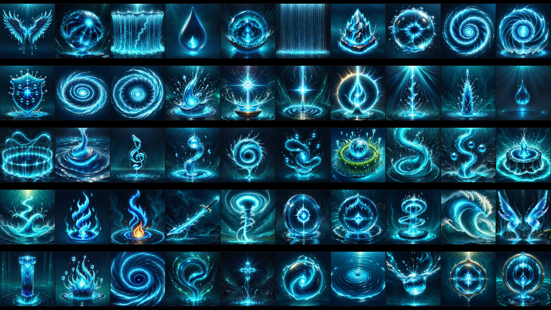 Realistic Magic Spell Icons Mega Bundle2 - 2D Game Asset by AIgameicons